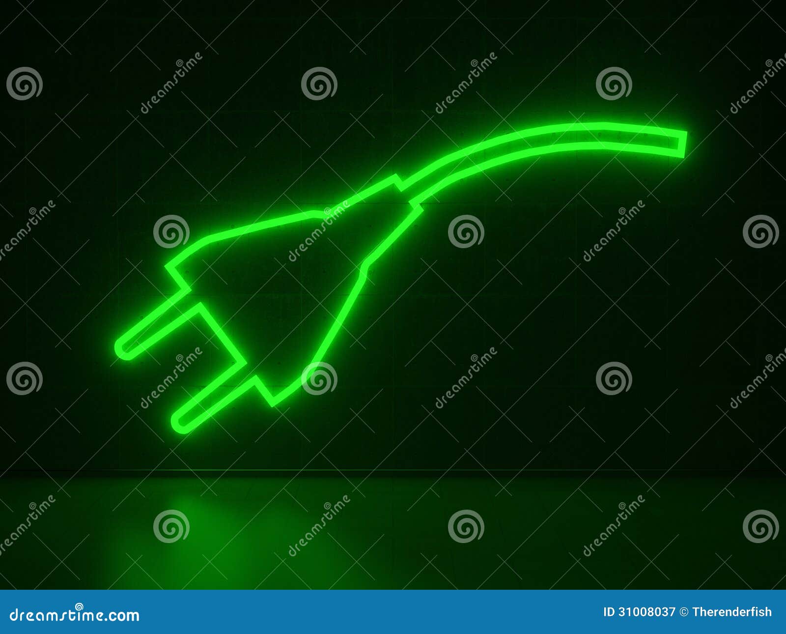 Plug - Series Neon Signs stock illustration. Illustration of lights ...