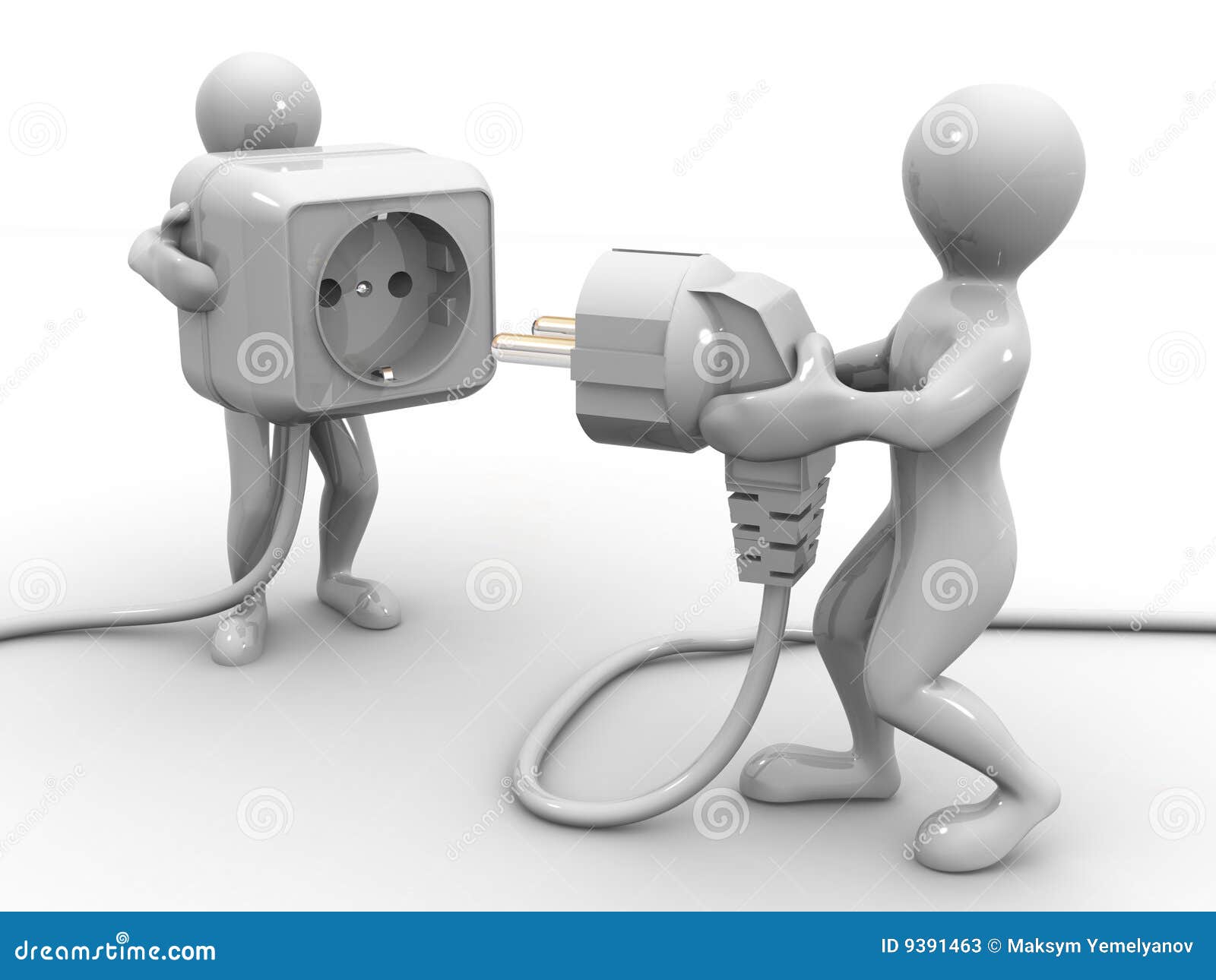 Plug And Socket Royalty-Free Cartoon | CartoonDealer.com #9391463