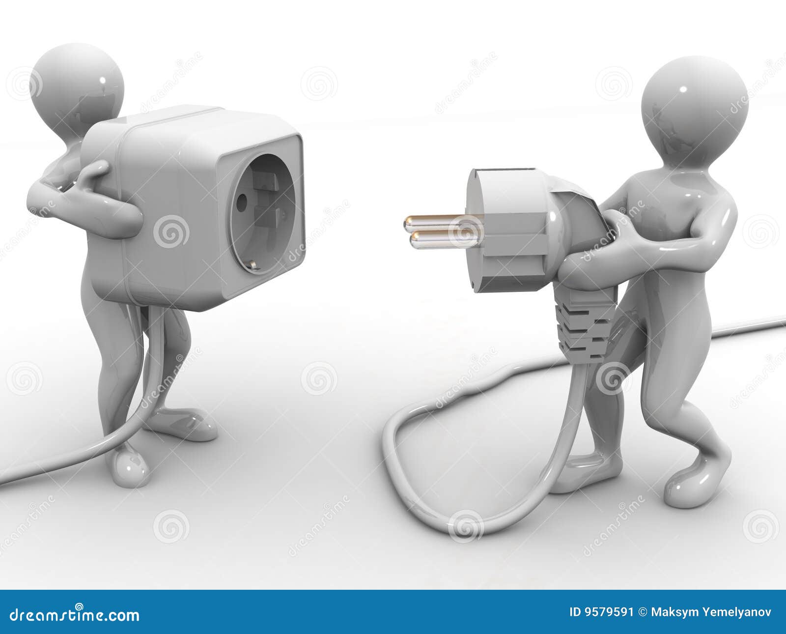 The Socket Cartoon Vector | CartoonDealer.com #22843879