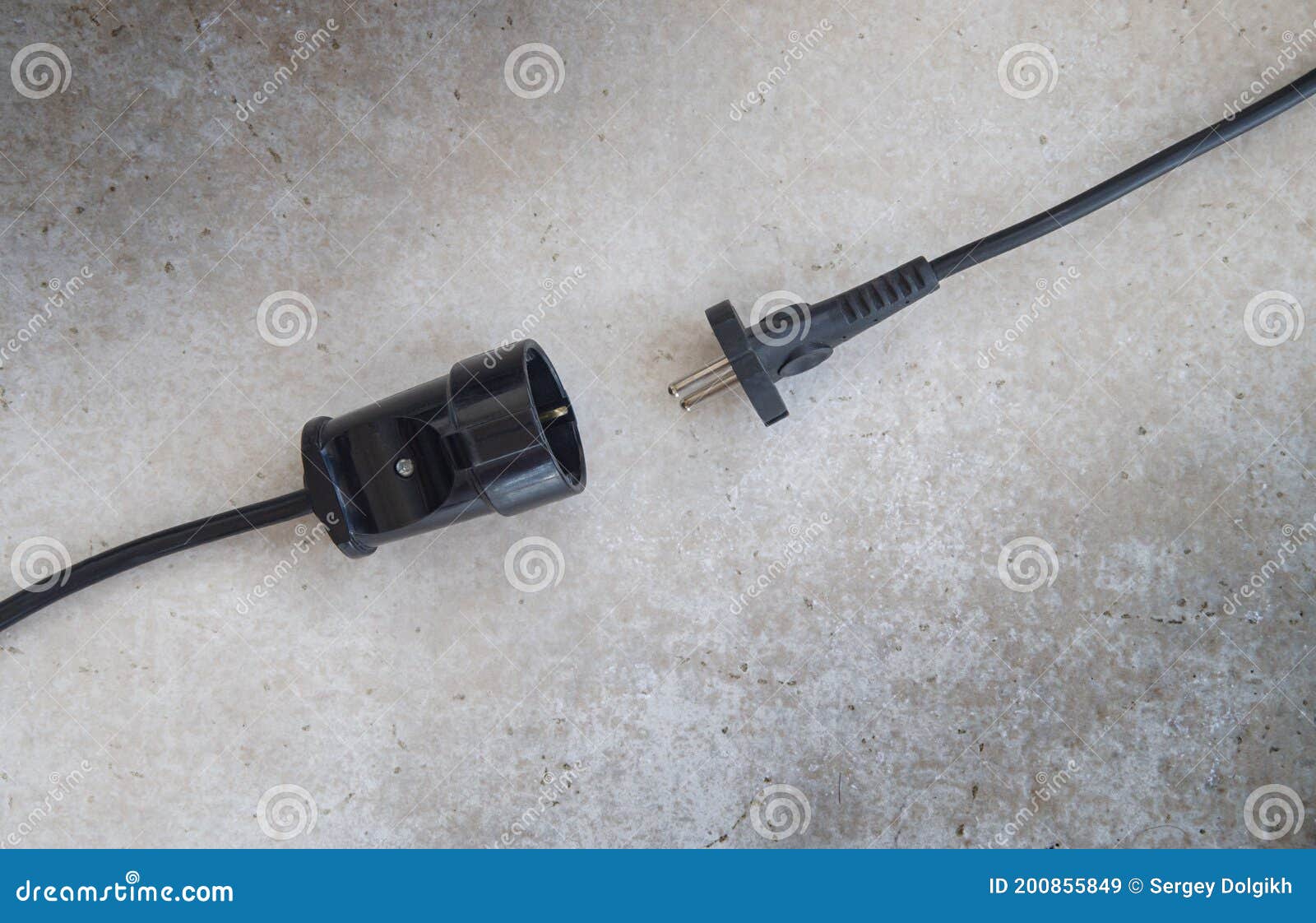 Plug and Socket As an Electrical Circuit Concept Stock Image - Image of ...