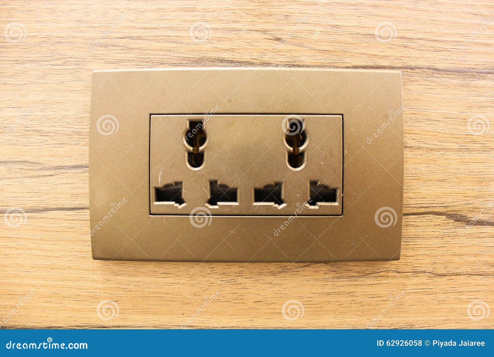 Socket Faceplate Without Frame. Two Ready-made Sockets And One Hole For ...