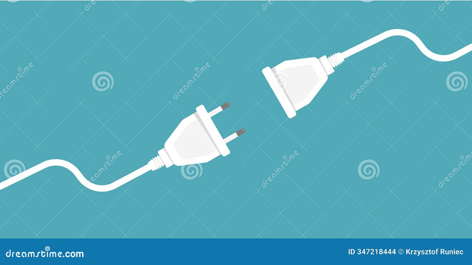 Plug and Socket, Electricity - Banner, Background Stock Illustration ...
