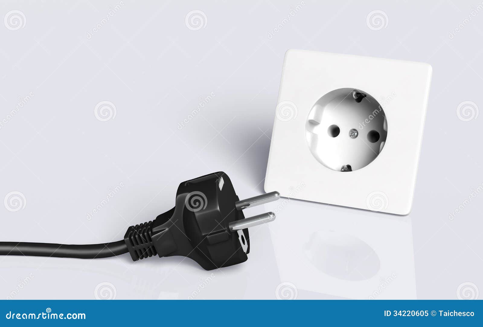 Plug and socket stock illustration. Illustration of security - 34220605