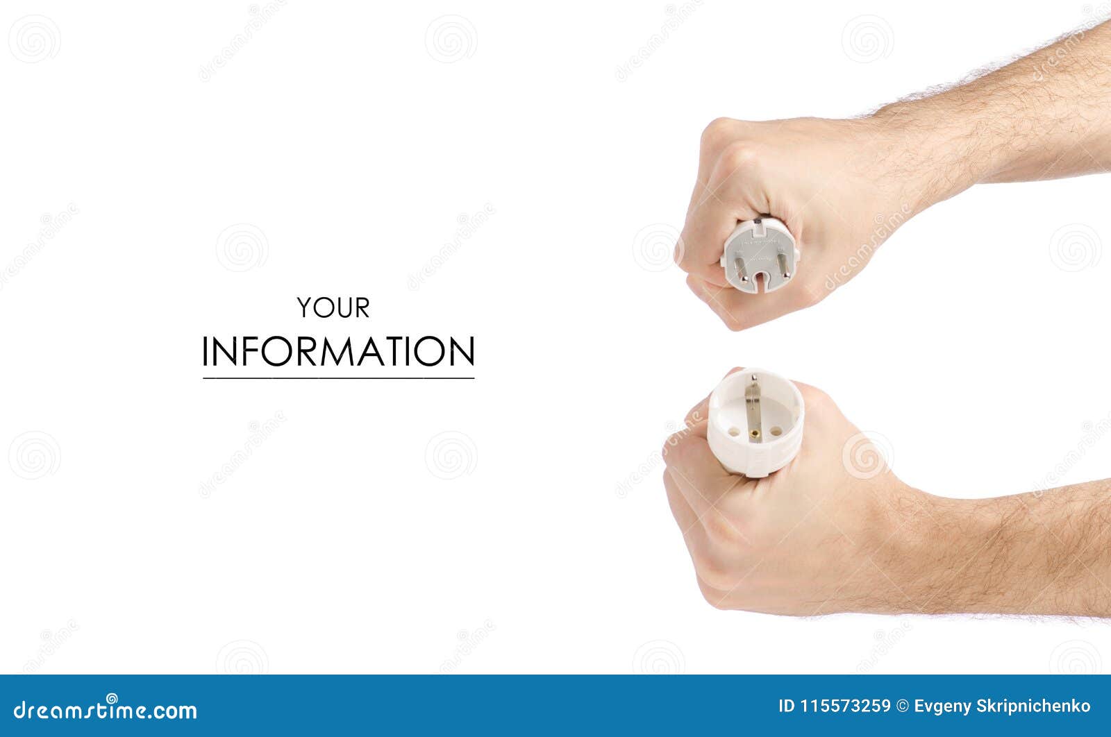 Plug Socket in Hands Pattern Stock Image - Image of electricity ...