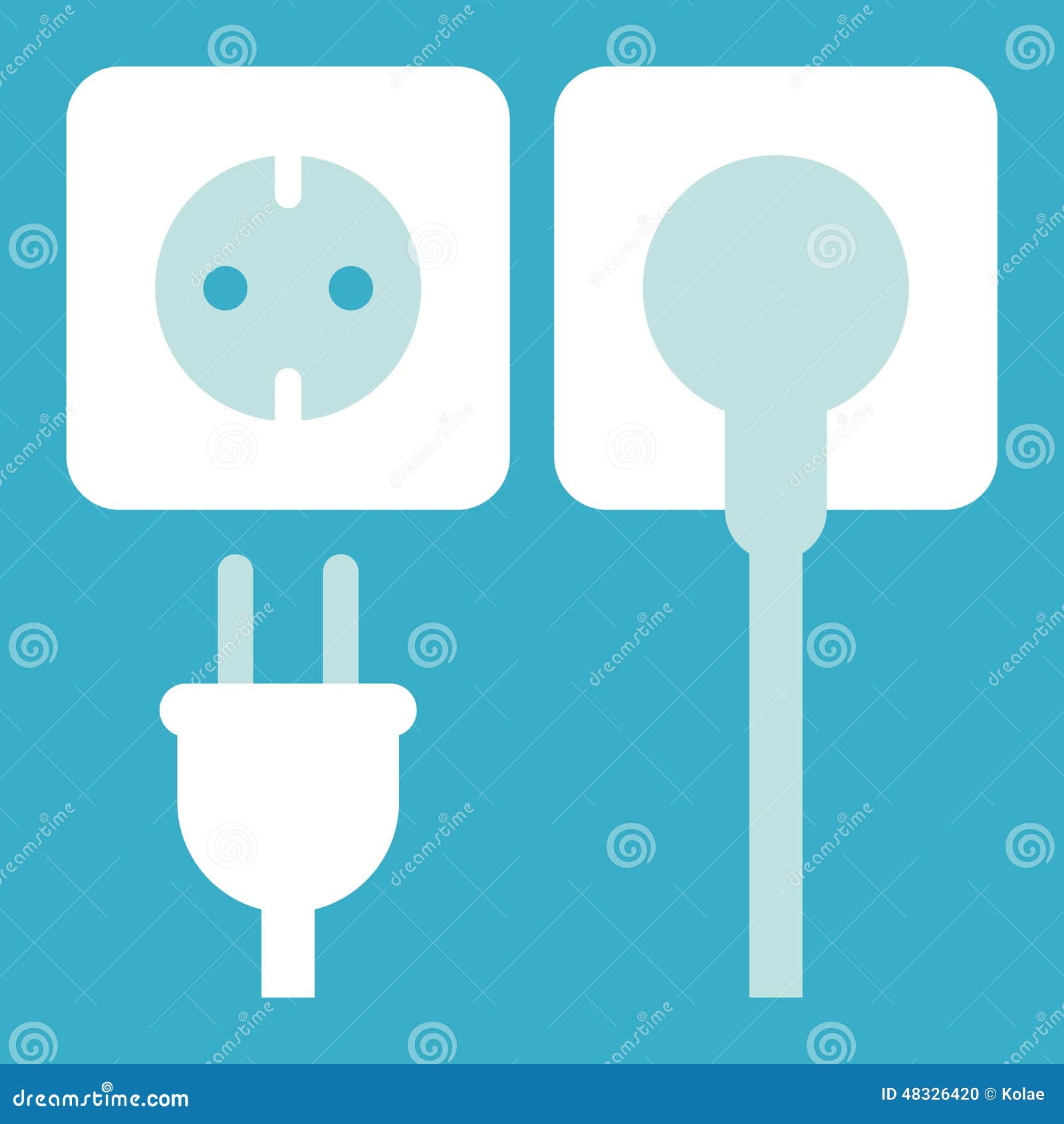 Plug And Socket Icon Vector Illustration | CartoonDealer.com #48326420