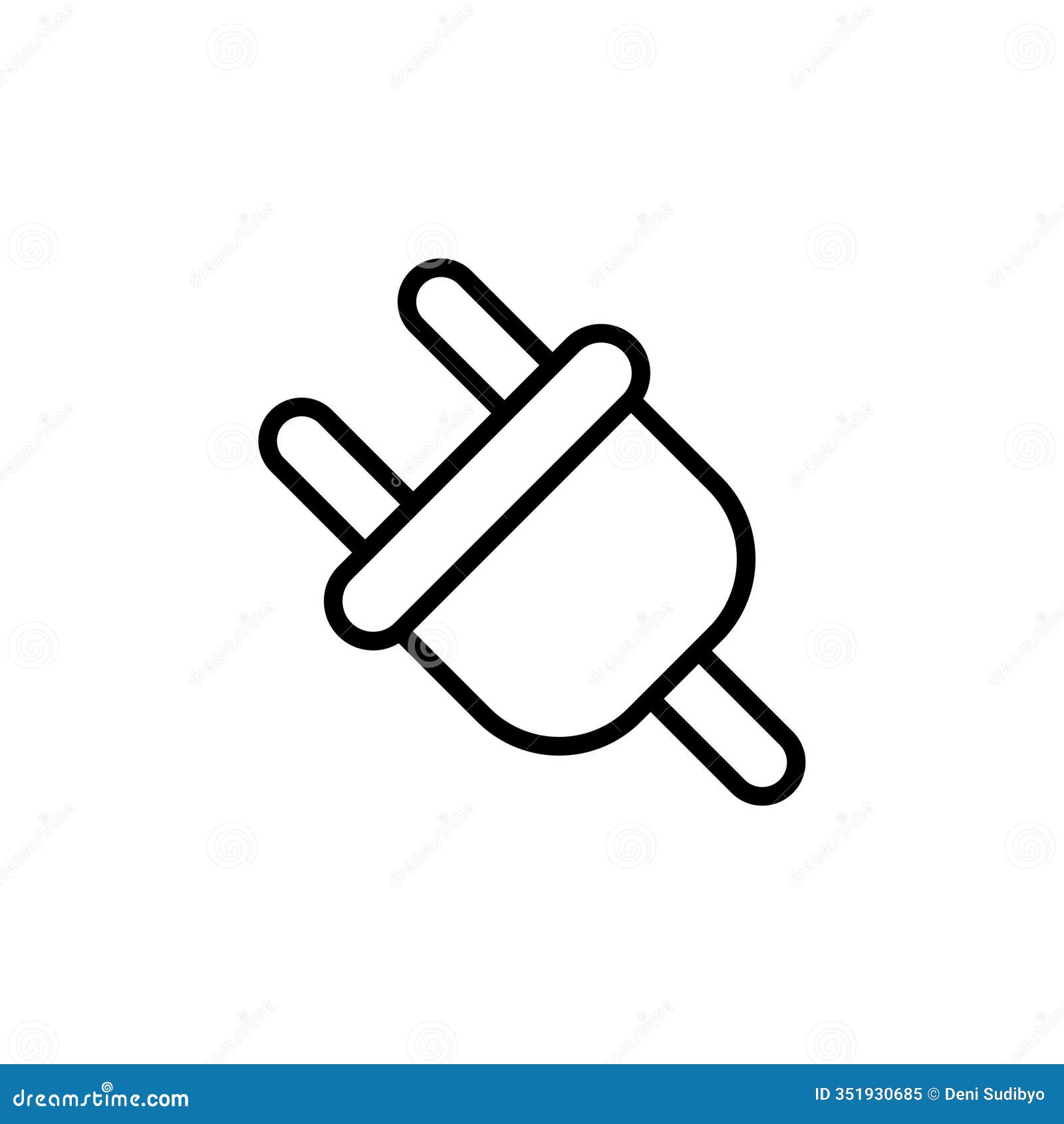 Plug Socket Icon Vector Design Element Templates Simple Stock Vector ...