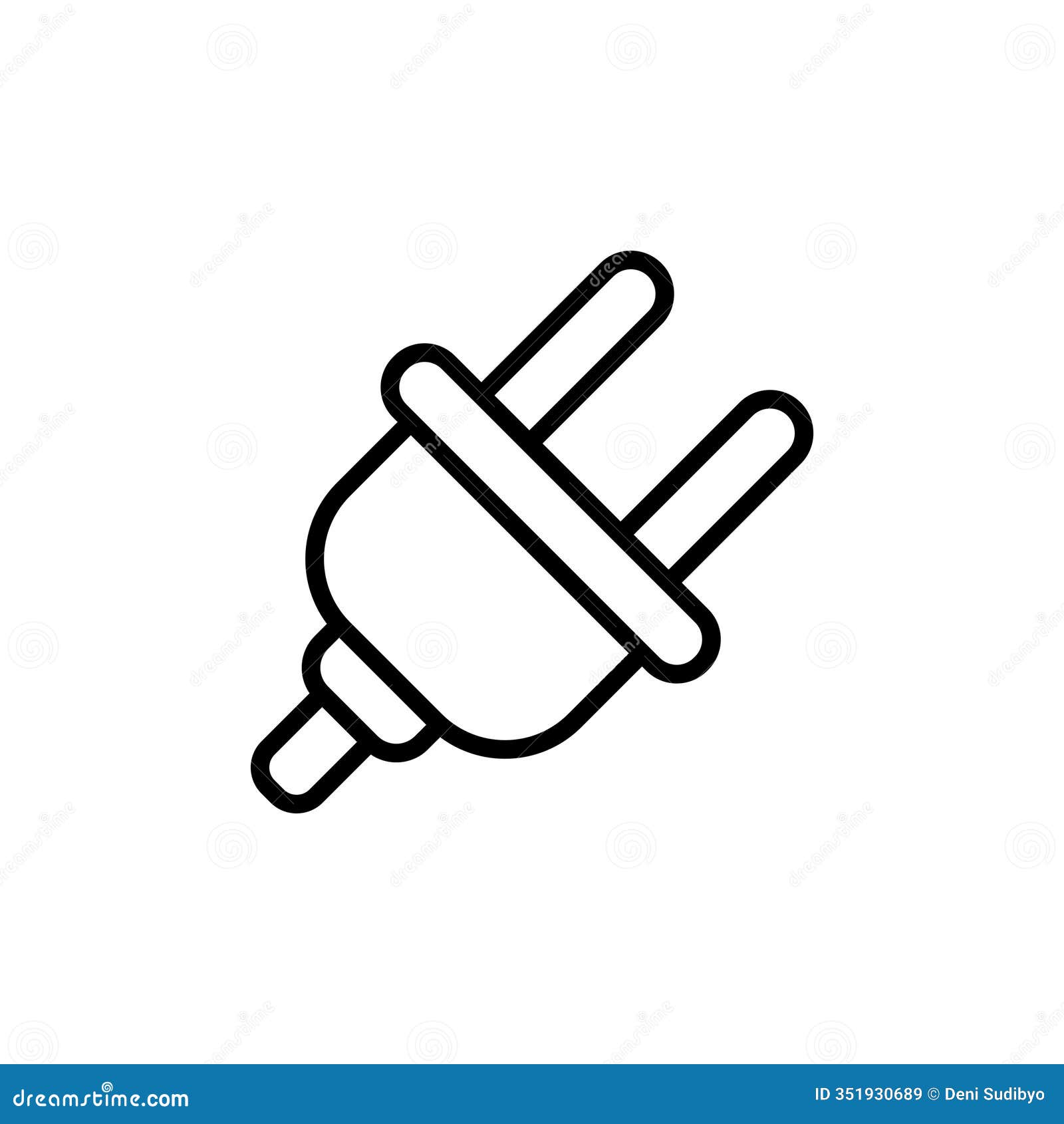Plug Socket Icon Vector Design Element Templates Simple Stock Vector ...