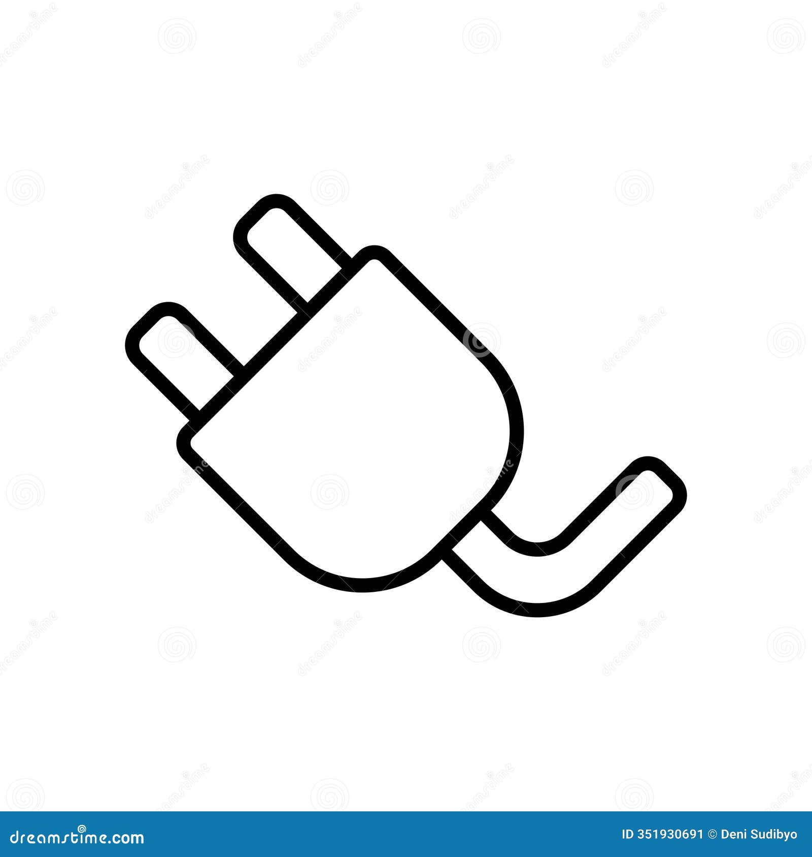 Plug Socket Icon Vector Design Element Templates Simple Stock Vector ...