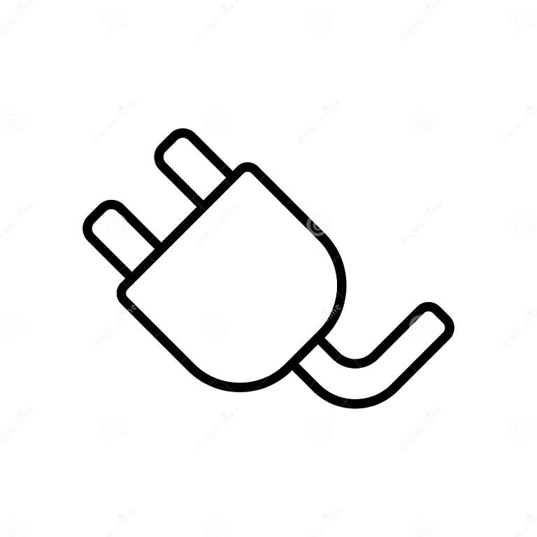 Plug Socket Icon Vector Design Element Templates Simple Stock Vector ...