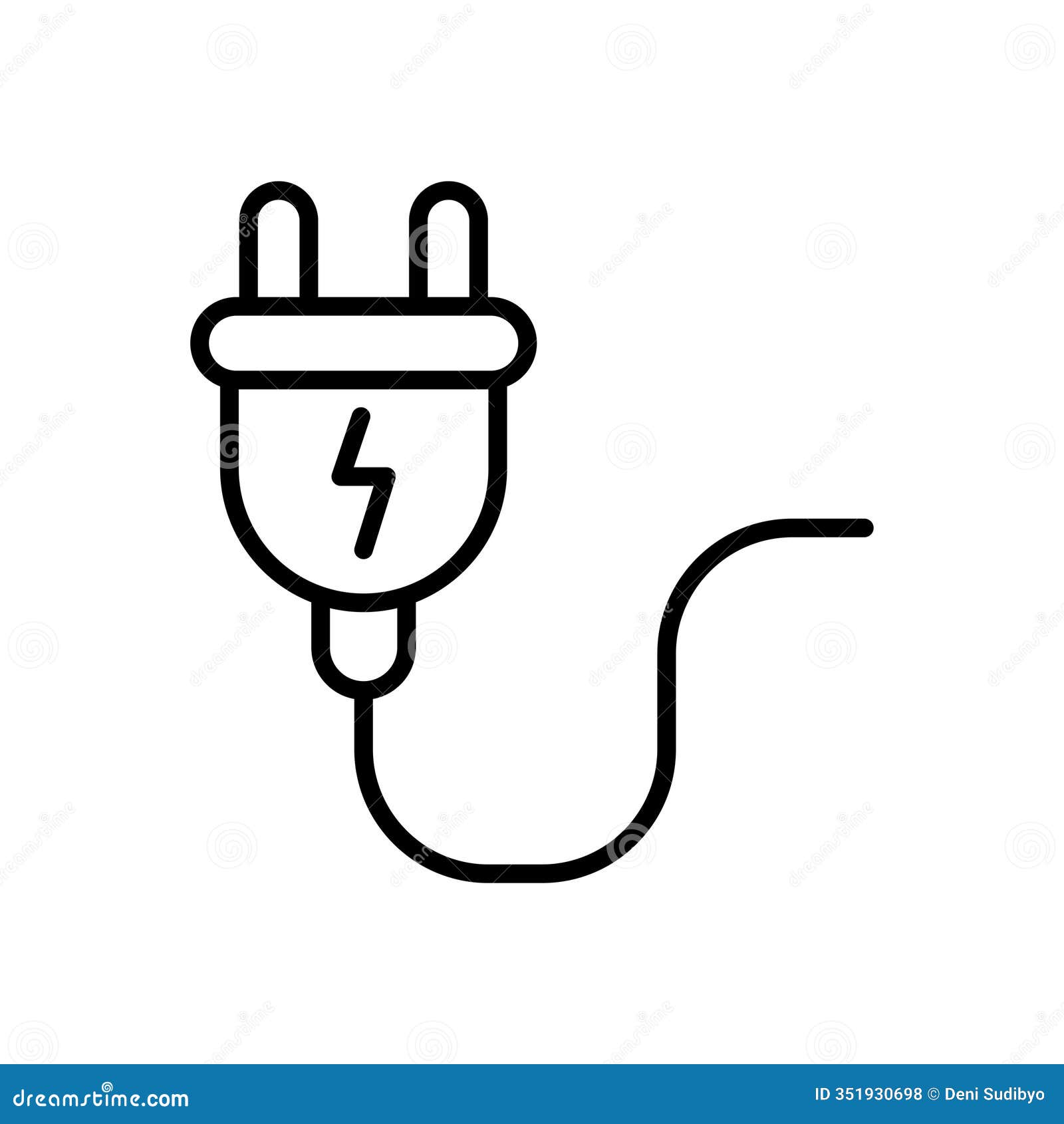 Plug Socket Icon Vector Design Element Templates Simple Stock Vector ...