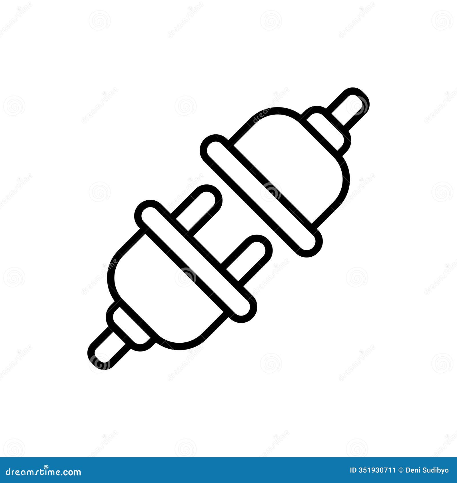 Plug Socket Icon Vector Design Element Templates Simple Stock Vector ...