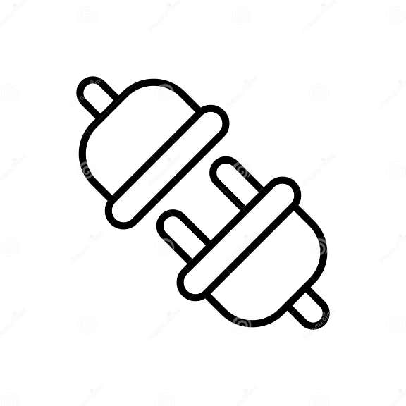 Plug Socket Icon Vector Design Element Templates Simple Stock Vector ...