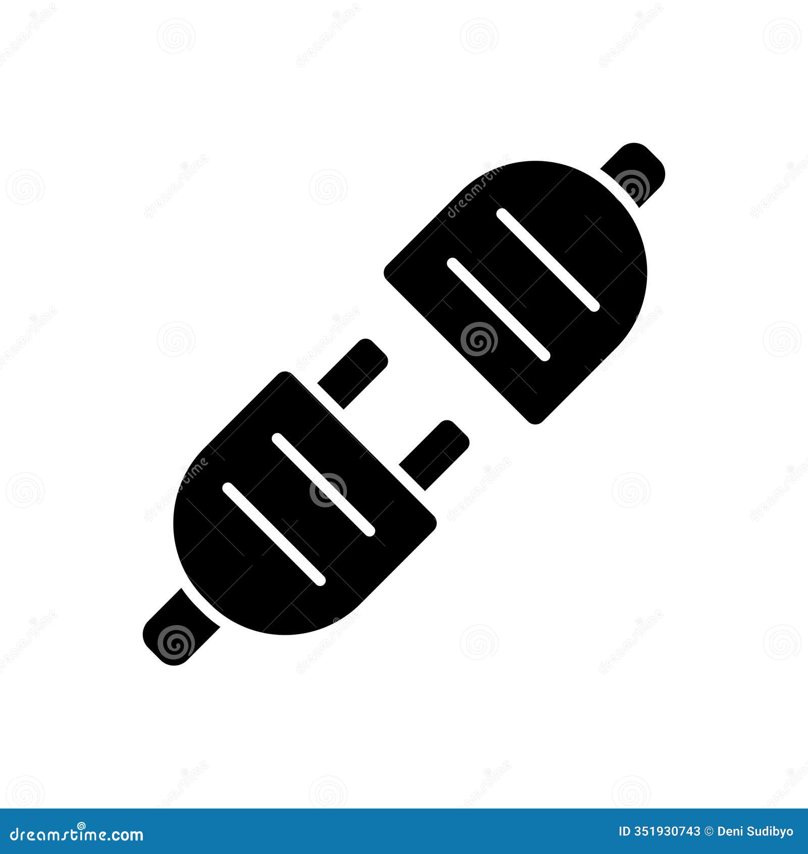 Plug Socket Icon Vector Design Element Templates Simple Stock Vector ...