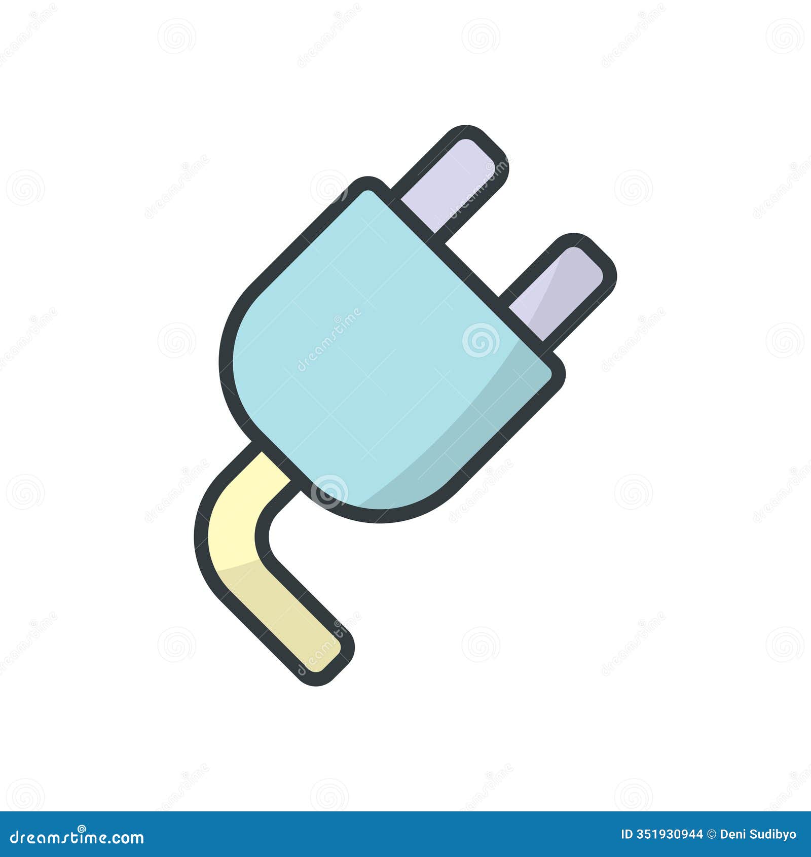 Plug Socket Icon Vector Design Element Templates Simple Stock Vector ...