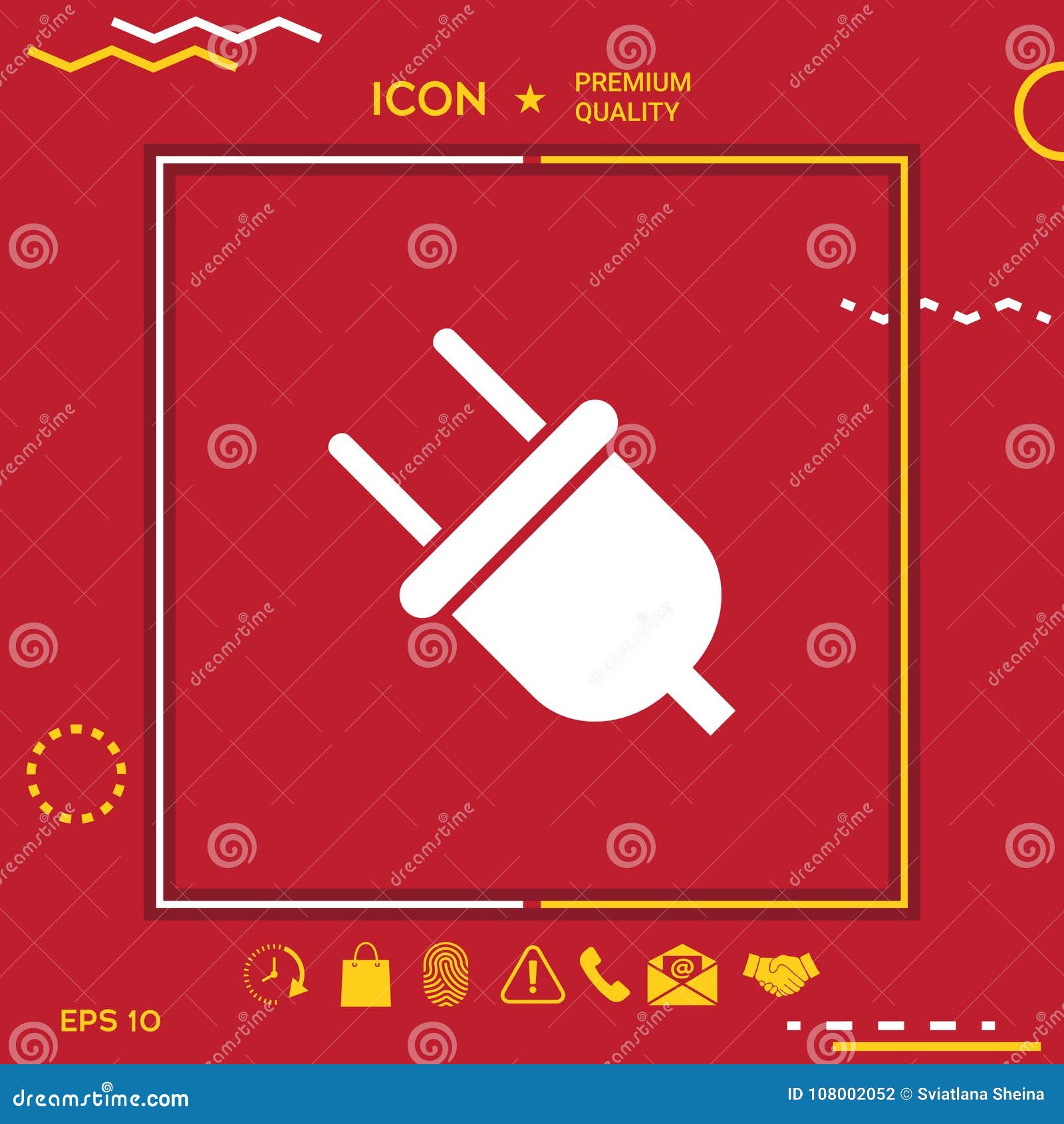 Plug symbol icon stock vector. Illustration of device - 108002052