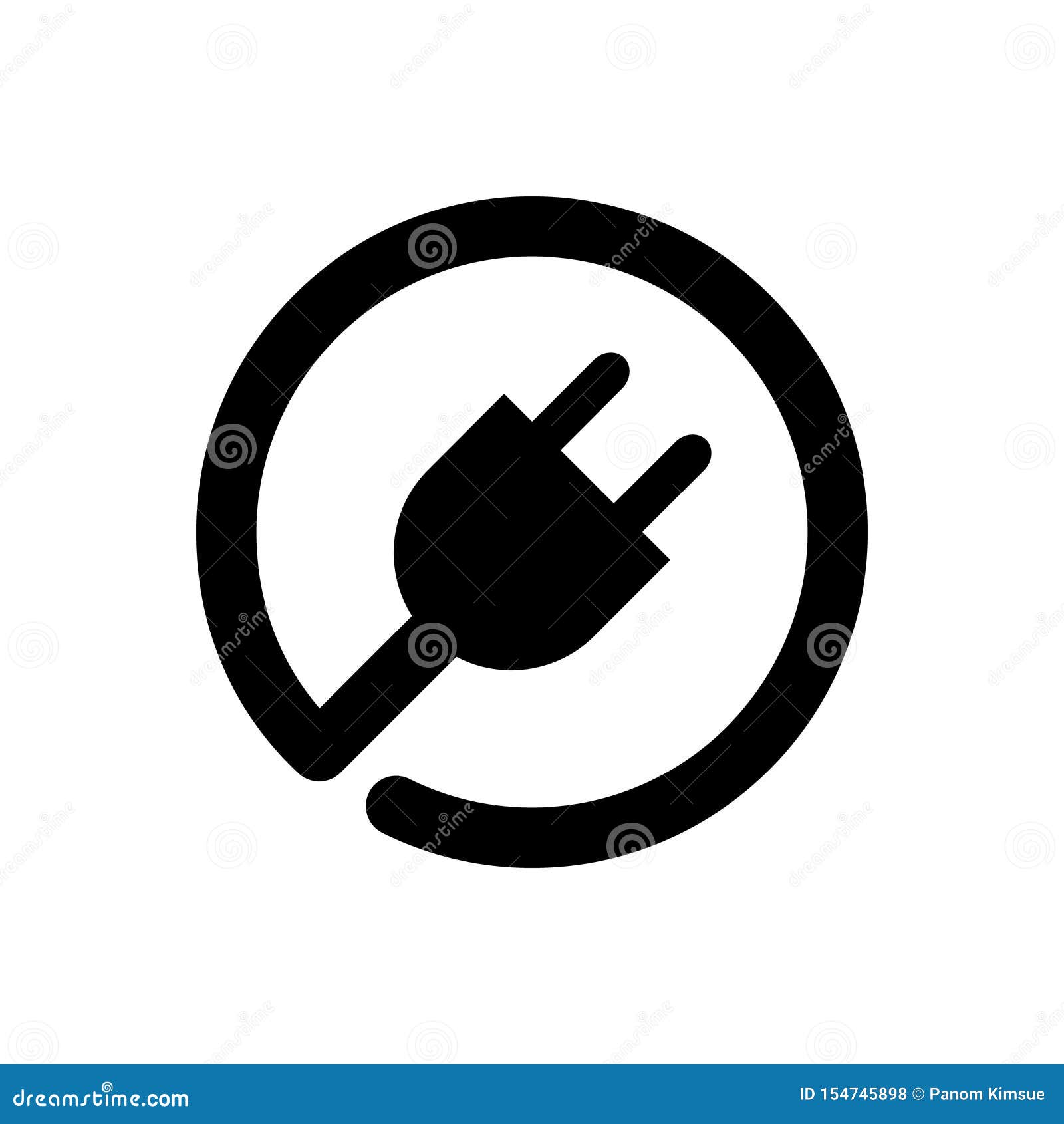 Plug in Vector Icon for Graphic Design, Logo, Web Site, Social Media ...