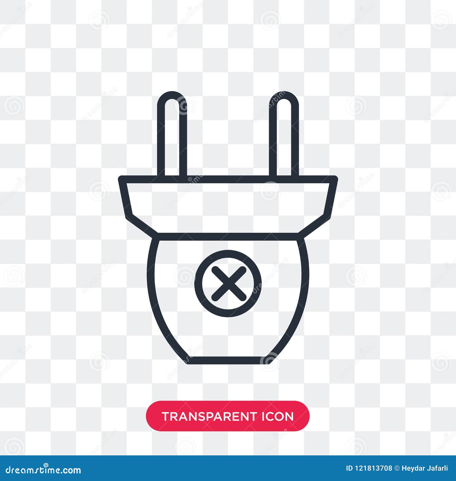 Plug Vector Icon Isolated on Transparent Background, Plug Logo Design ...