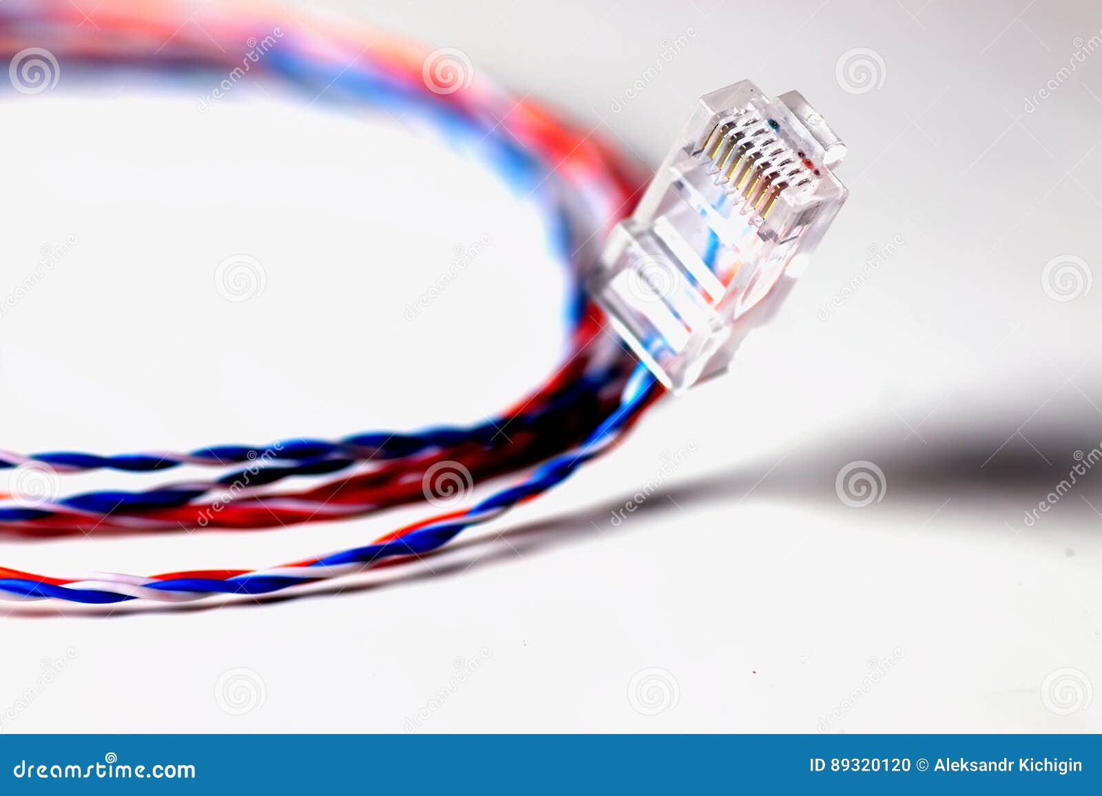 Plug wire color lan stock photo. Image of connector, communication ...