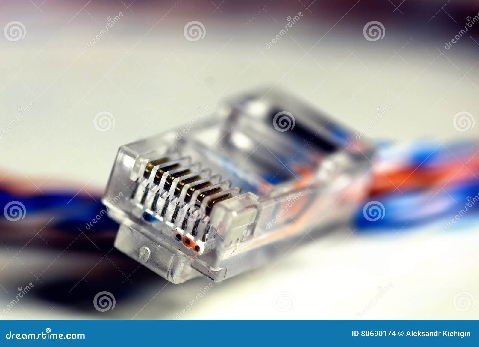 Plug wire color lan stock photo. Image of electric, color - 80690174