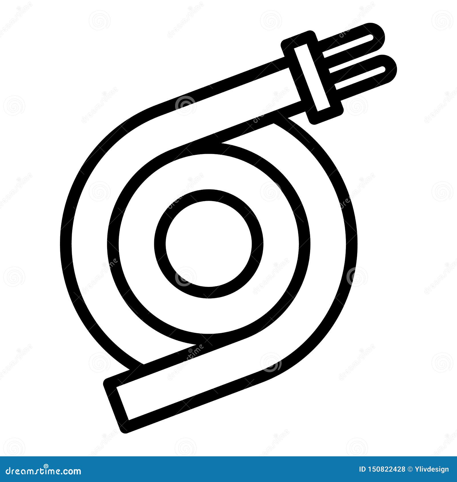Plug Wire Icon, Outline Style Stock Vector - Illustration of disable ...