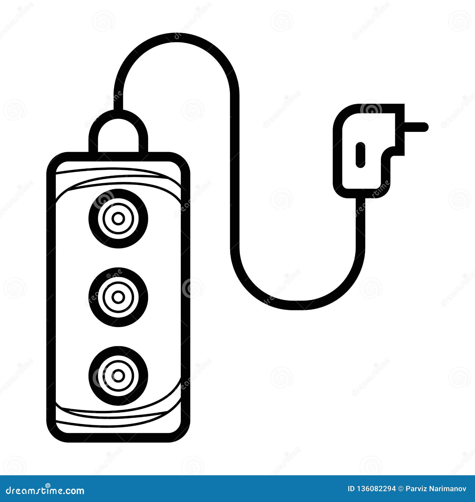 Plug, wire, socket vector stock illustration. Illustration of ...