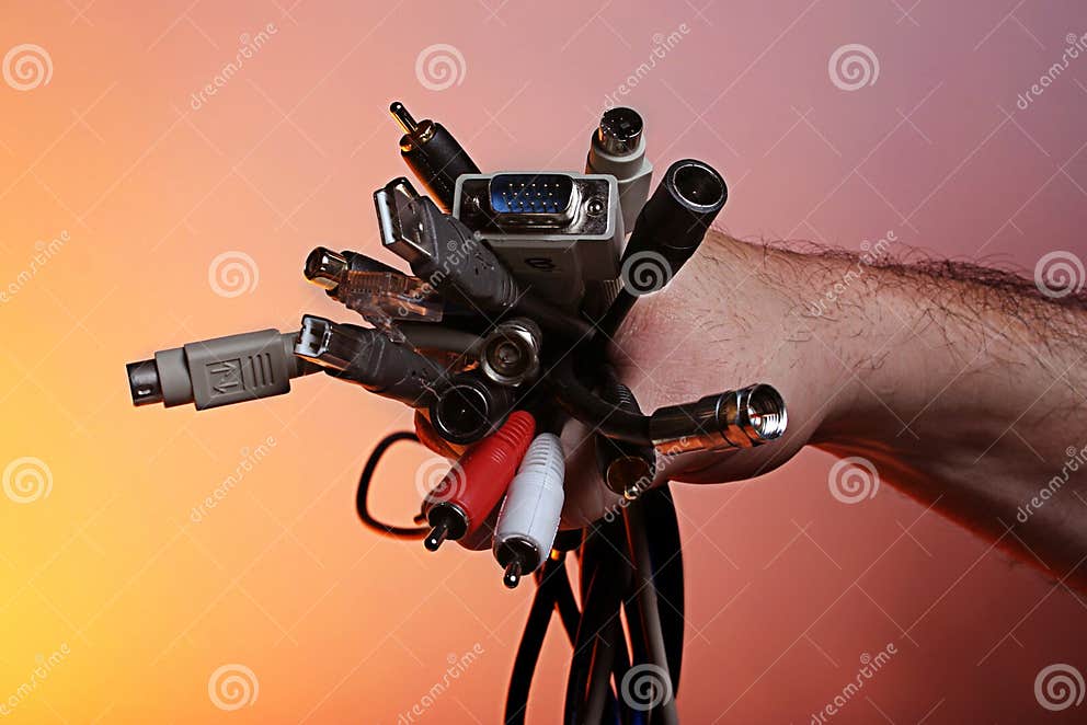 Plugged in. stock photo. Image of communicationnetworking - 6032