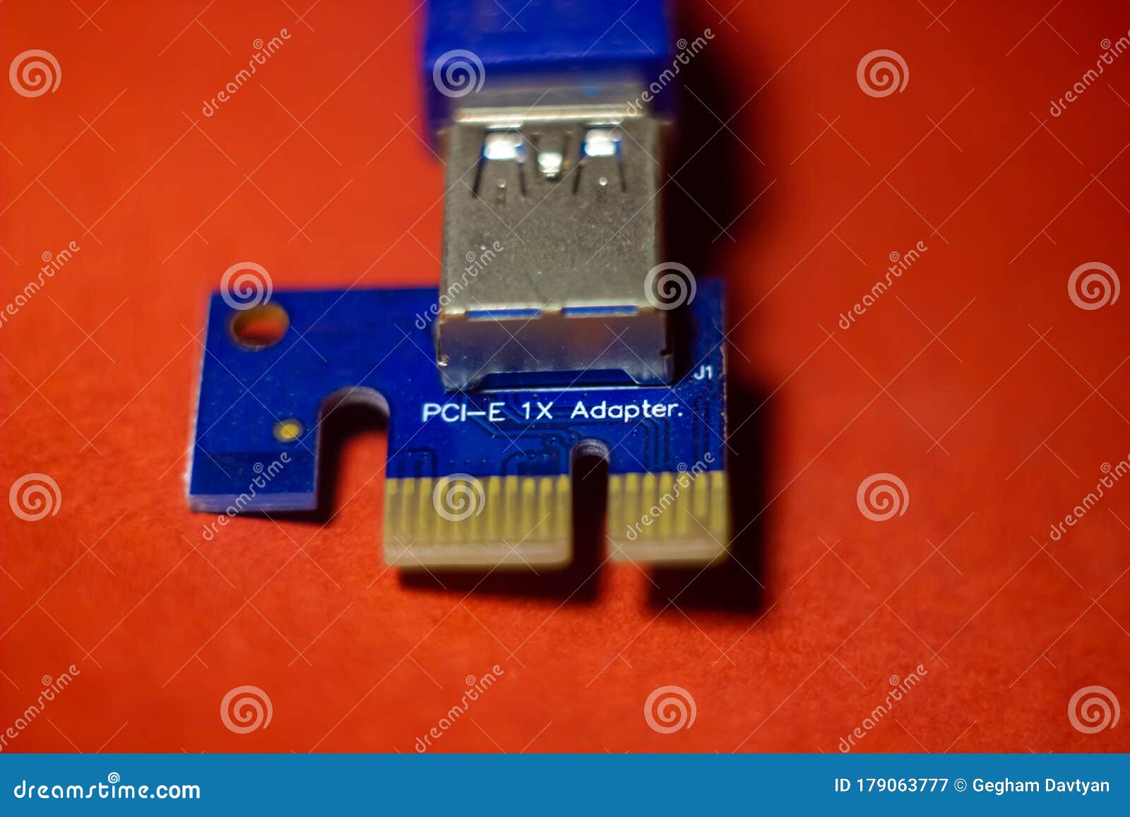 The Plugged Usb Flash Drive on Blue Board, Usb Flash Drive Stock Image ...