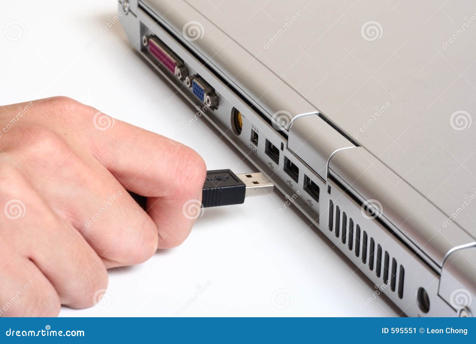 Plugging in stock image. Image of cable, connection, plug - 595551