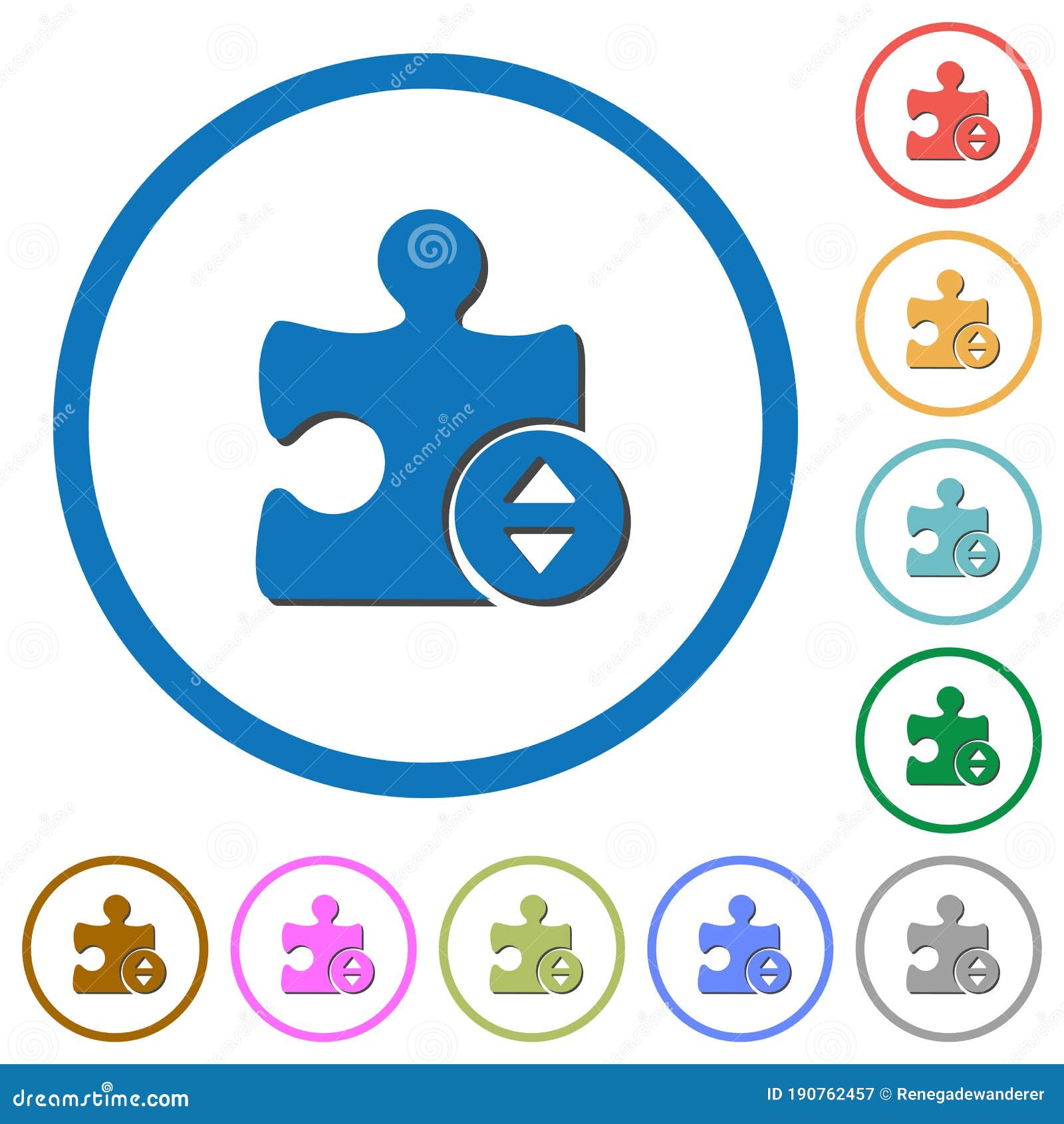 Plugin Fine Tune Icons with Shadows and Outlines Stock Vector ...