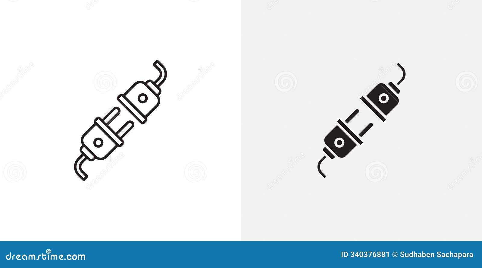 Plugin Vecor Icon Set Cartoon Vector | CartoonDealer.com #340390615