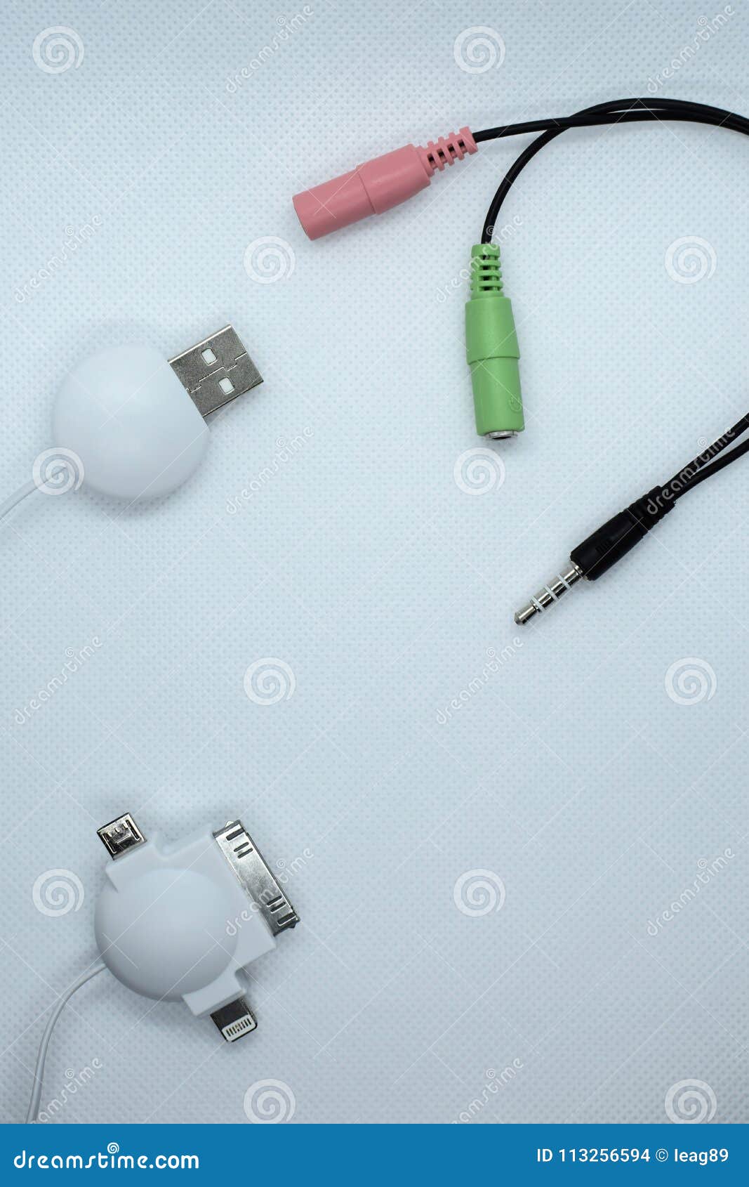 Plugs for Computer or Other Devices Stock Photo - Image of audio ...