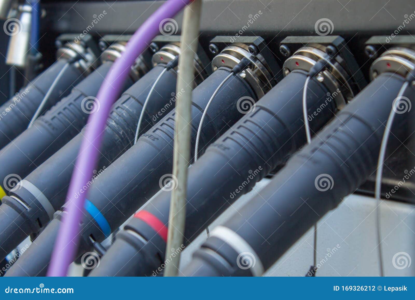Connectors In The Electrical Main Distribution Board Unit ,circuit Of ...