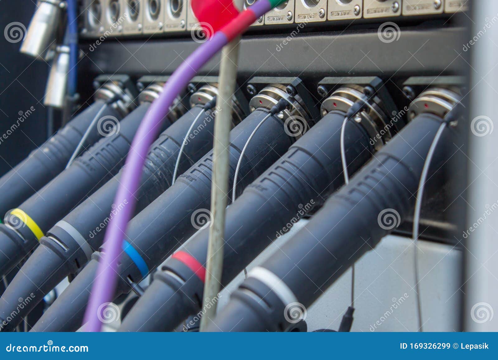 Connectors In The Electrical Main Distribution Board Unit ,circuit Of ...