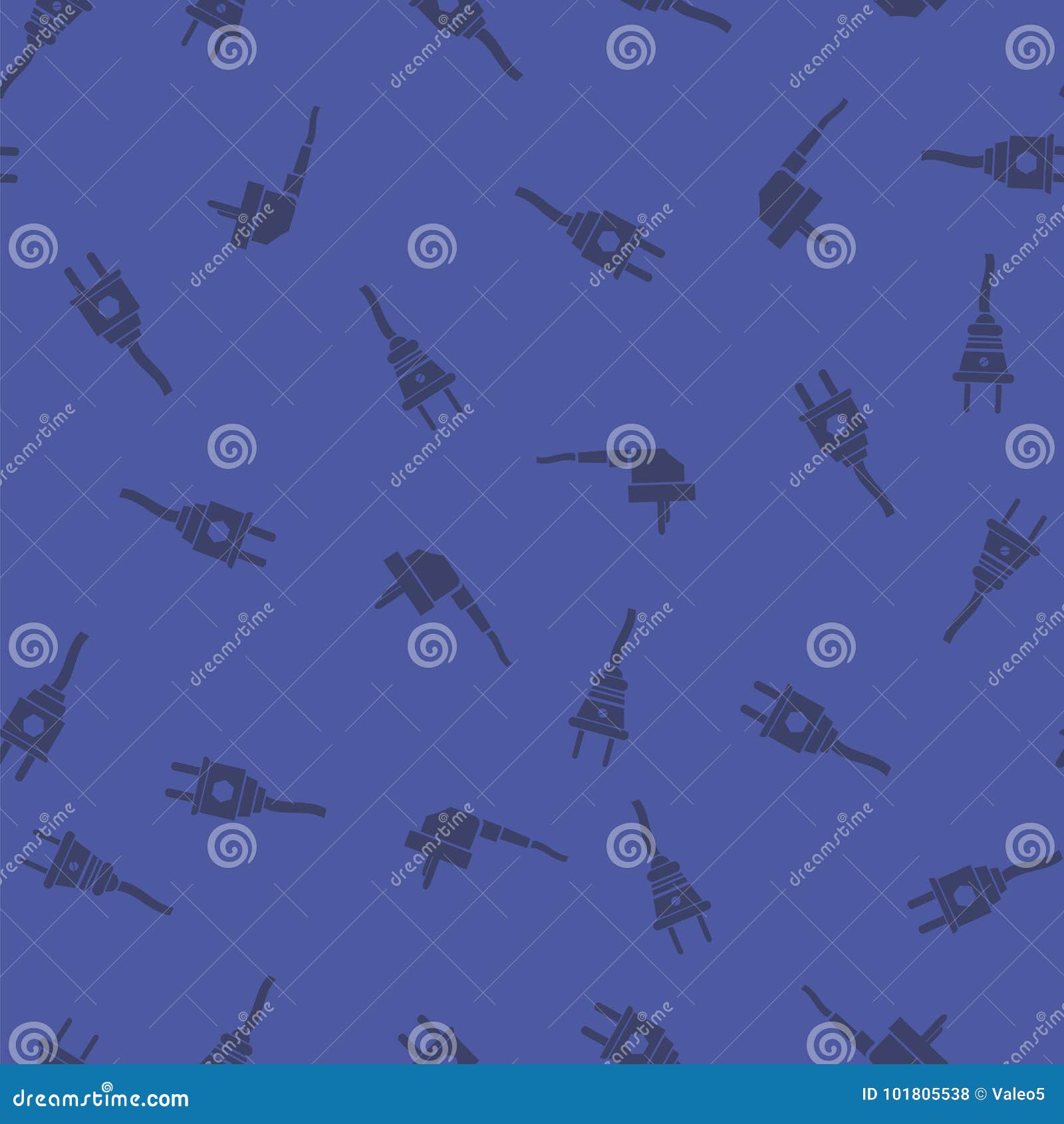 Plugs Seamless Pattern stock illustration. Illustration of home - 101805538