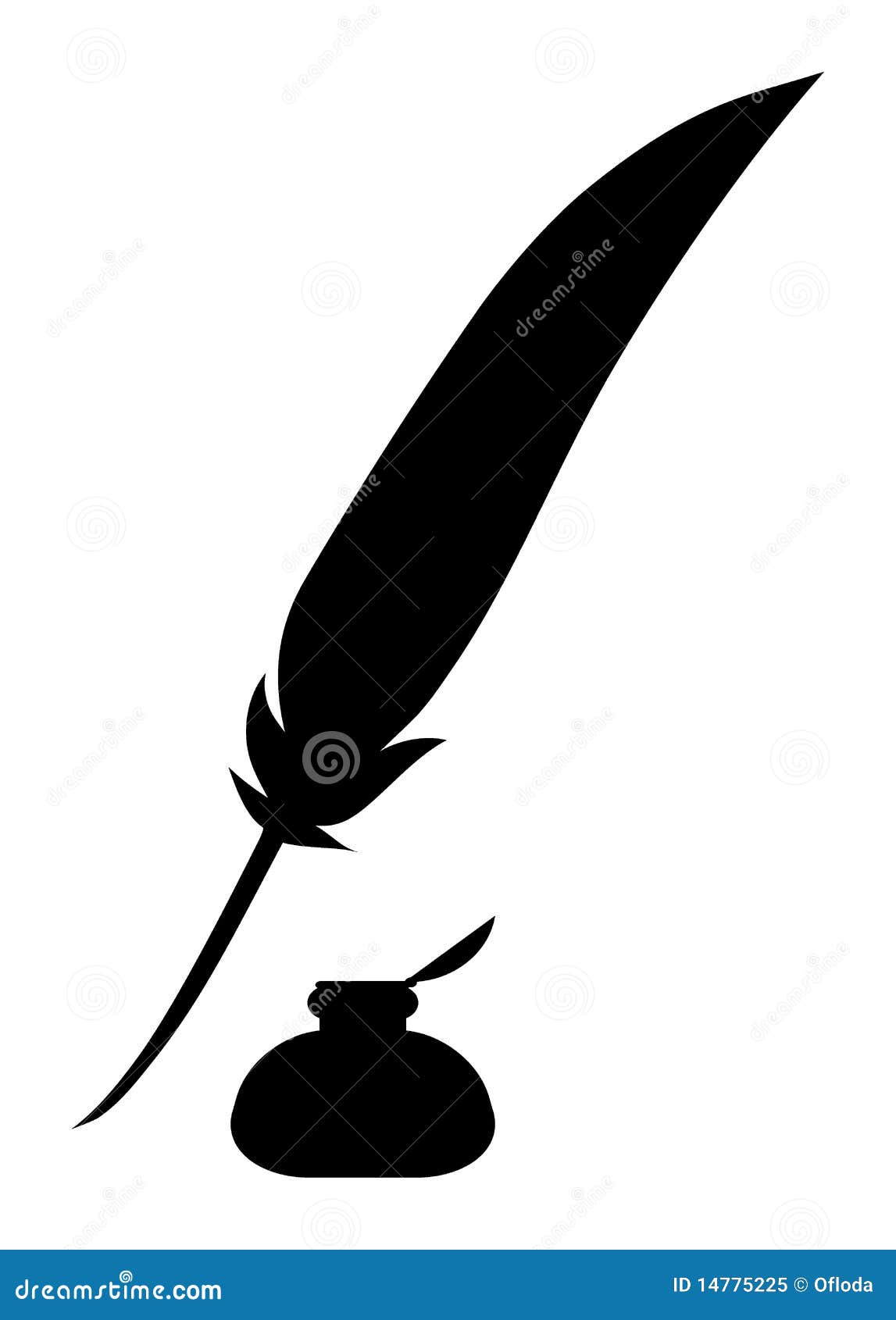 Pluim vector illustratie. Illustration of werktijd, cultuur - 14775225