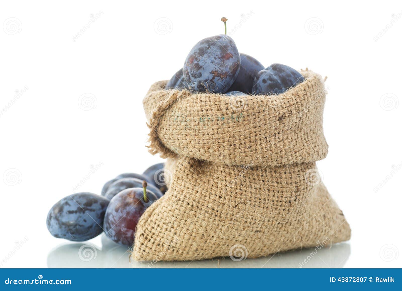 Plum in the bag stock image. Image of leaf, burlap, background - 43872807