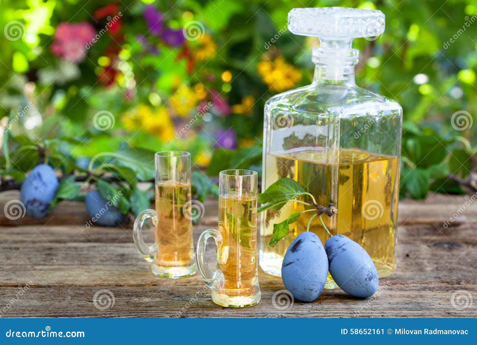 Plum brandy or rakija stock image. Image of glass, purple - 58652161