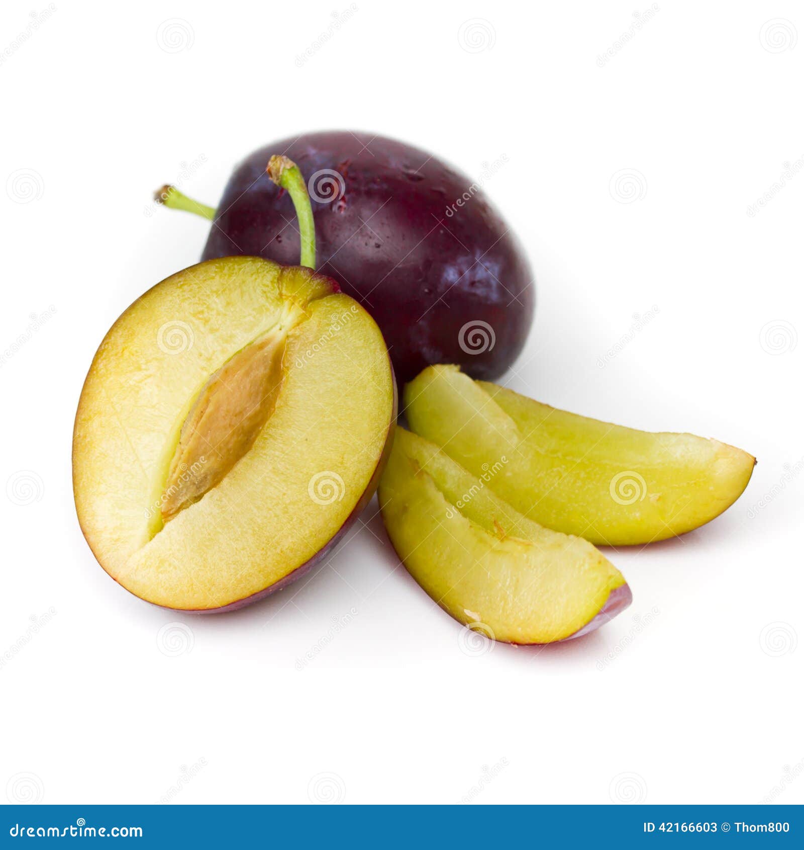 Plum stock image. Image of fresh, close, juicy, flesh - 42166603