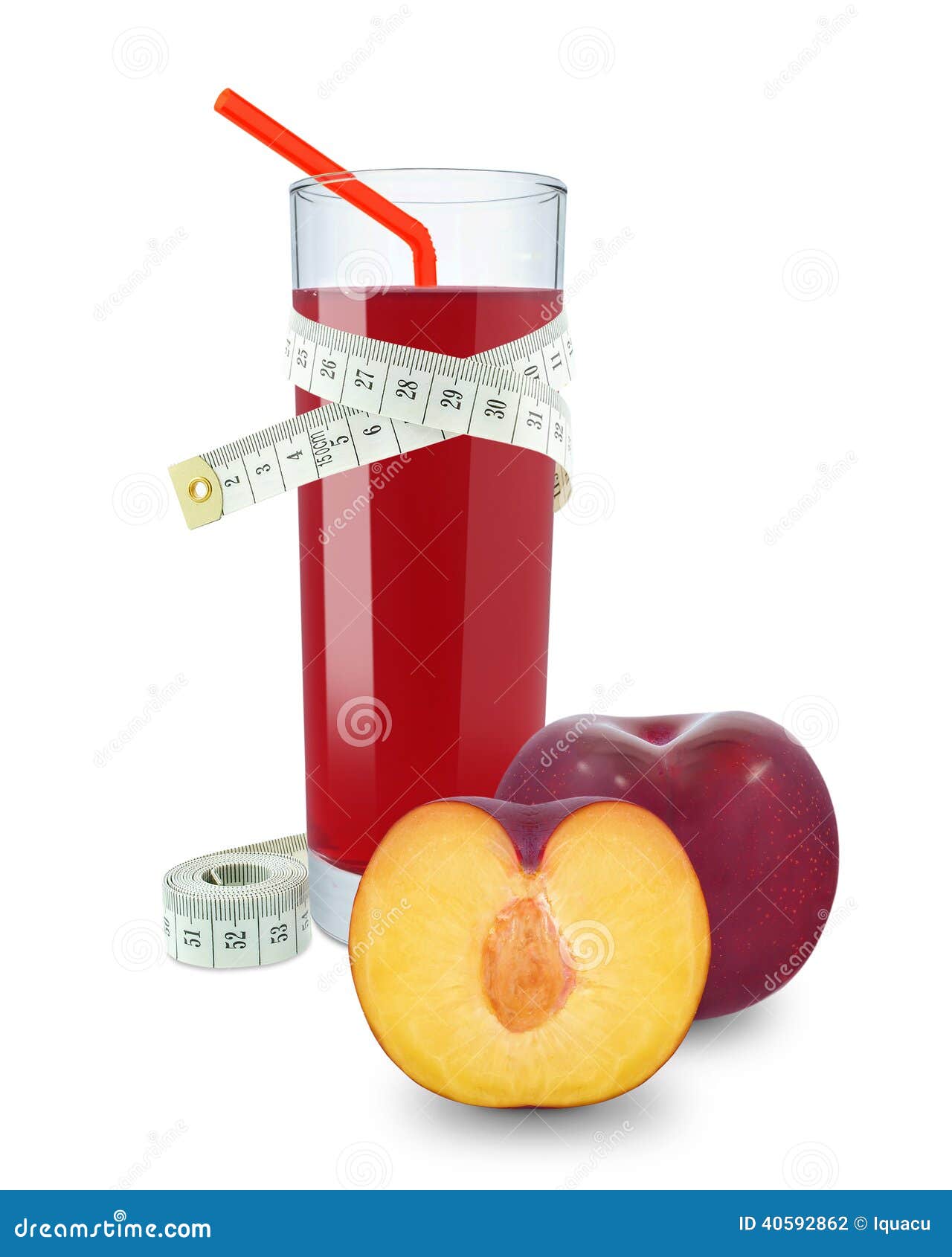 Plum juice and meter stock photo. Image of measuring - 40592862