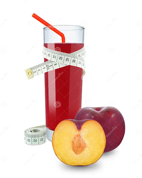 Plum juice and meter stock photo. Image of measuring - 40592862