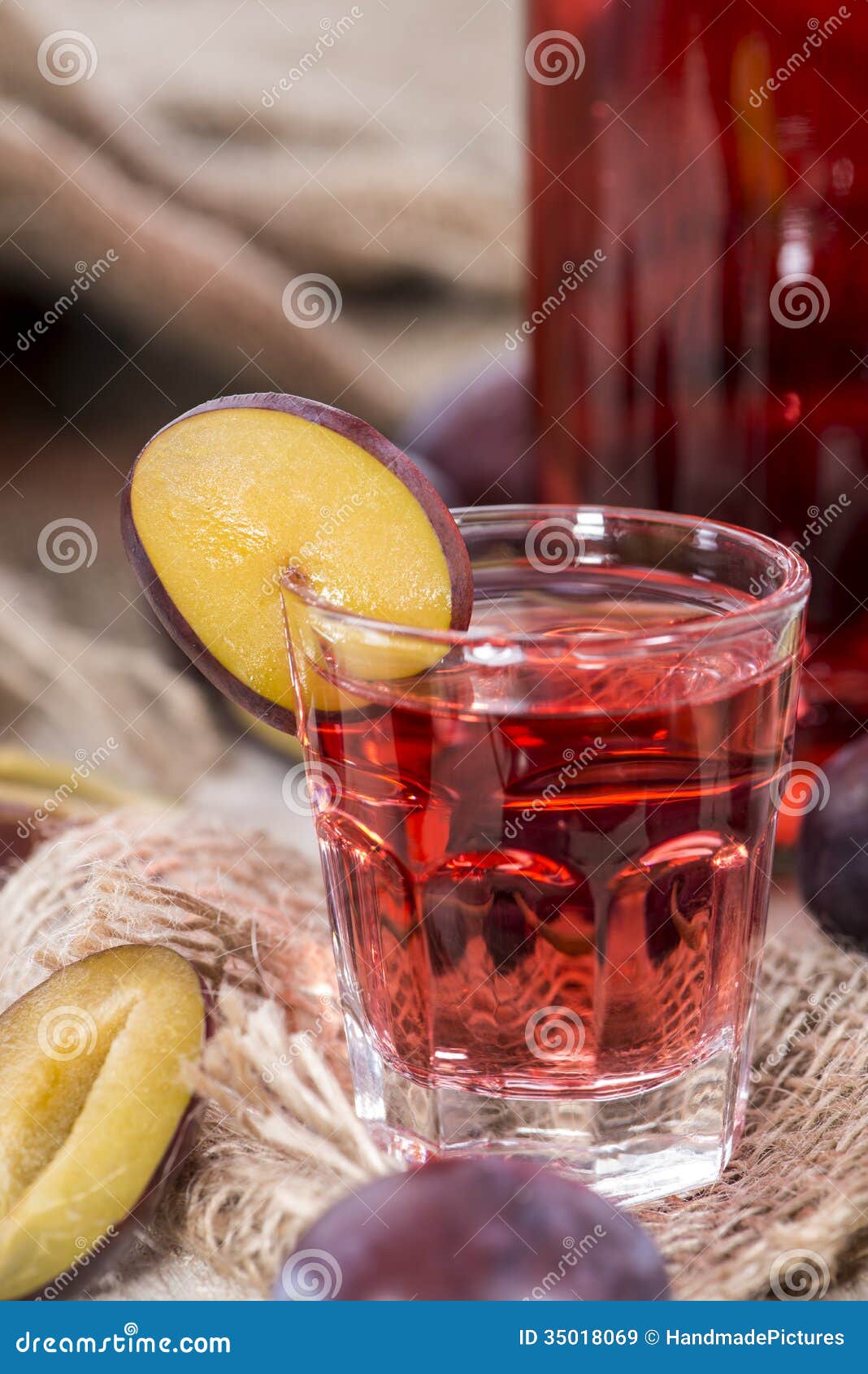 Plum Liqueur stock image. Image of spicy, sweet, closeup - 35018069