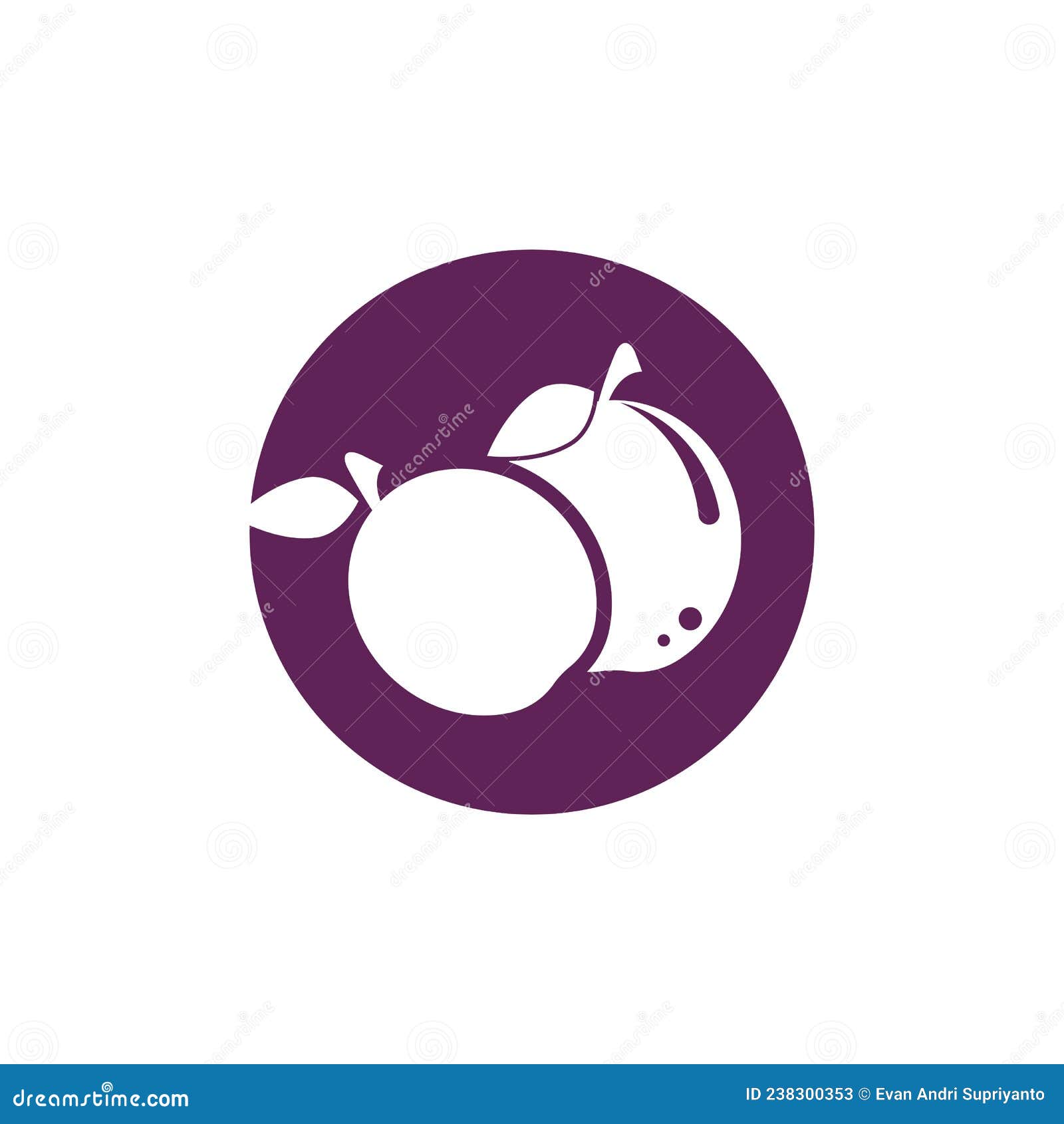 Plum Logo Vector Icon Design Template Stock Vector - Illustration of ...