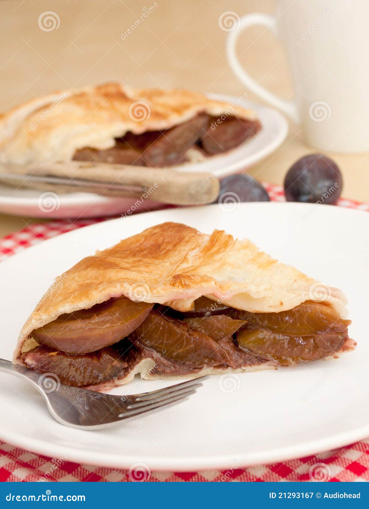 Plum Pie stock image. Image of plum, sweet, dish, bake - 21293167