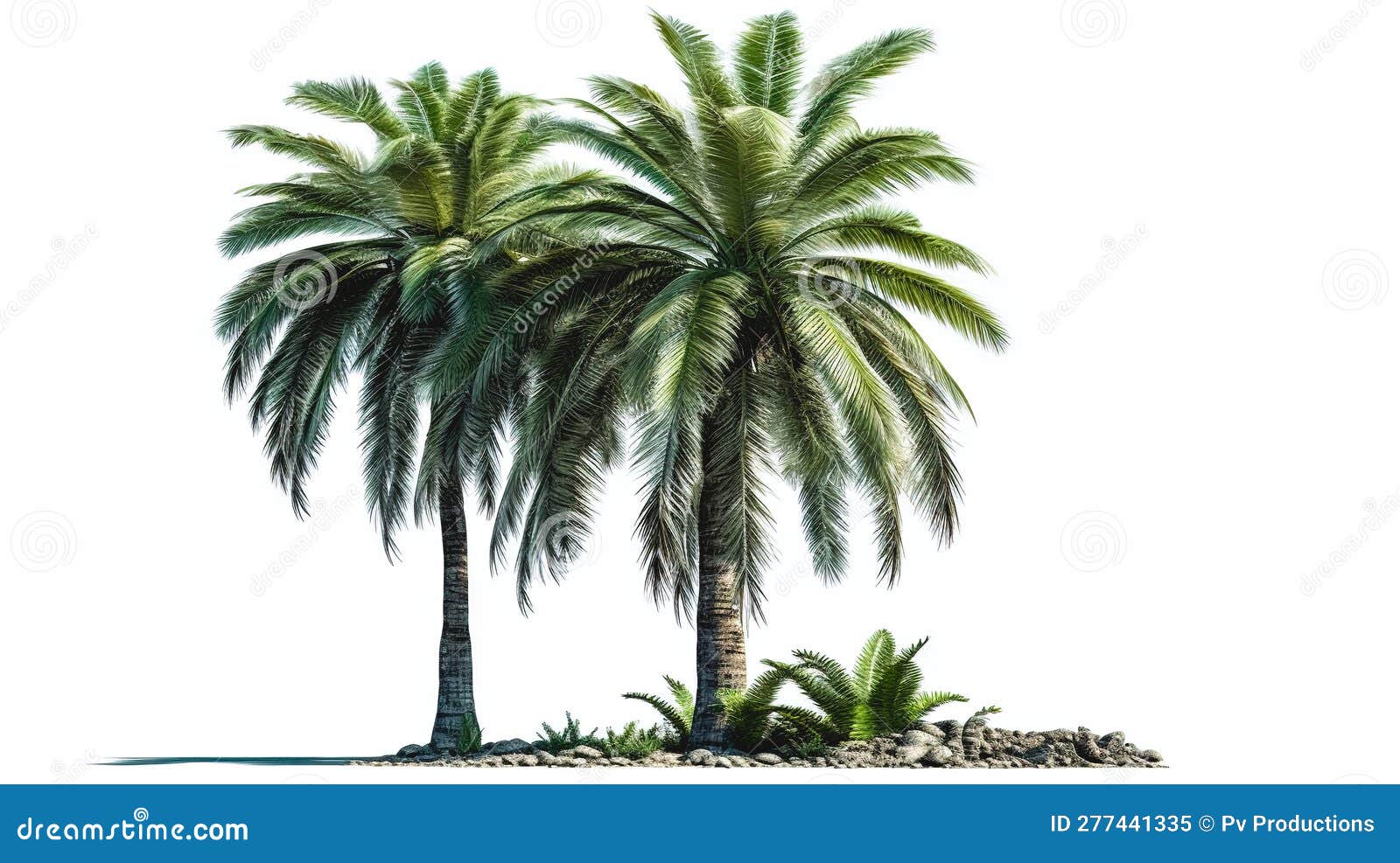 Plum Trees on a White Background, Generative AI. Stock Illustration ...