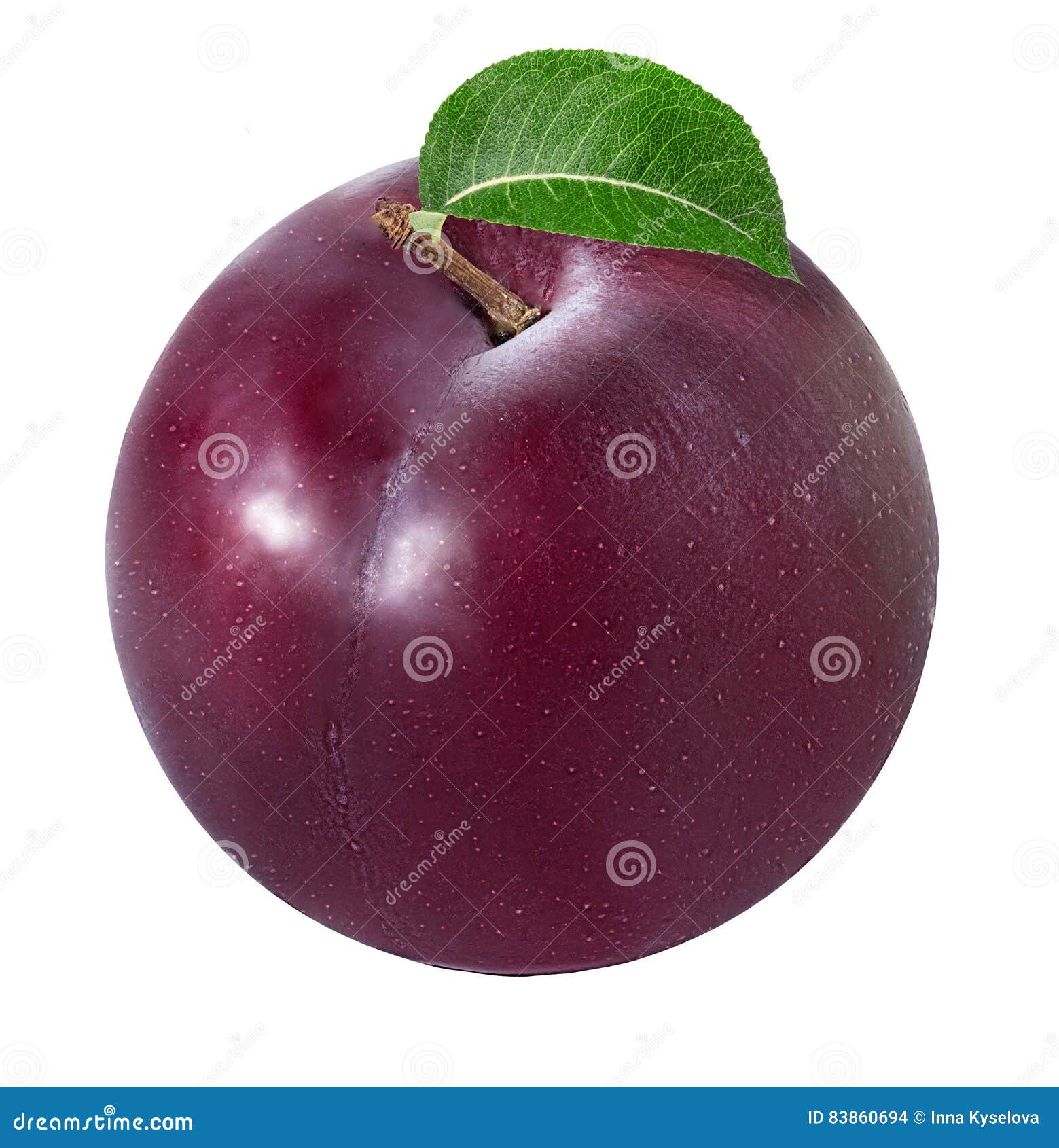 Plum on a white stock photo. Image of fruit, white, clean - 83860694