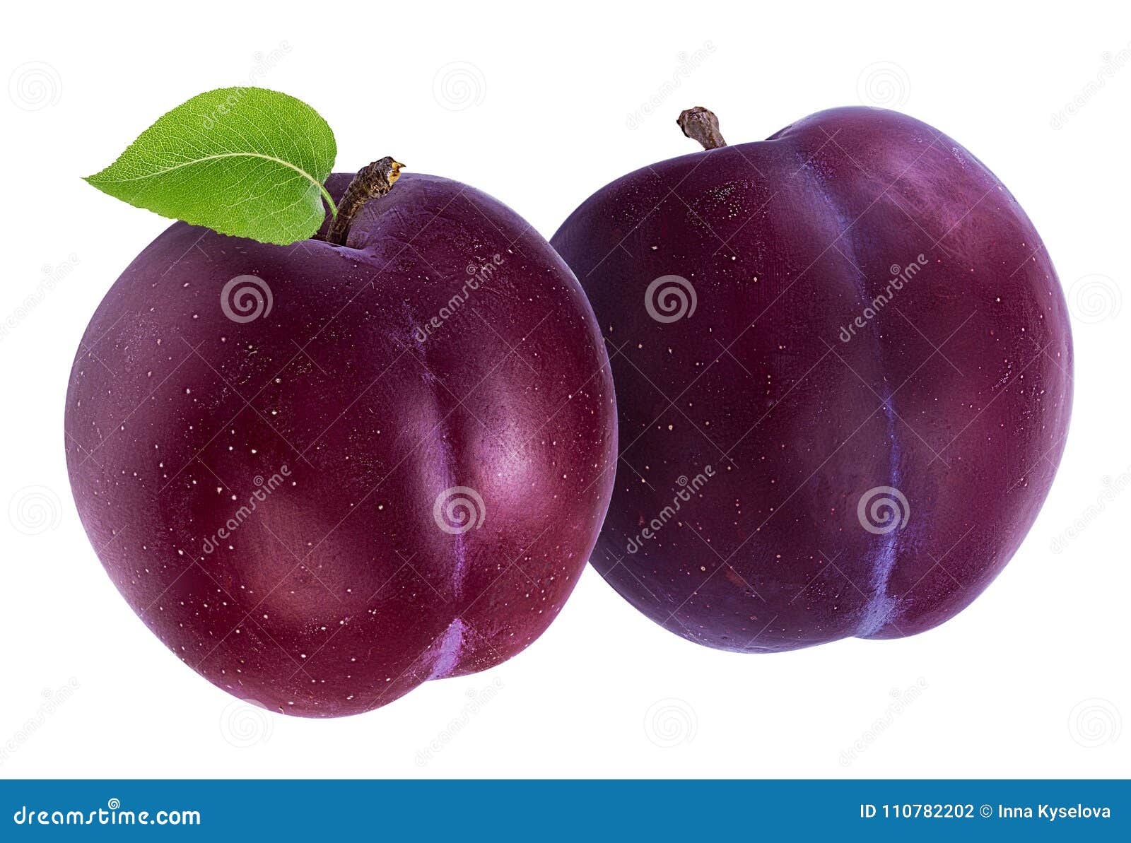 Plum on a white stock photo. Image of fresh, healthy - 110782202