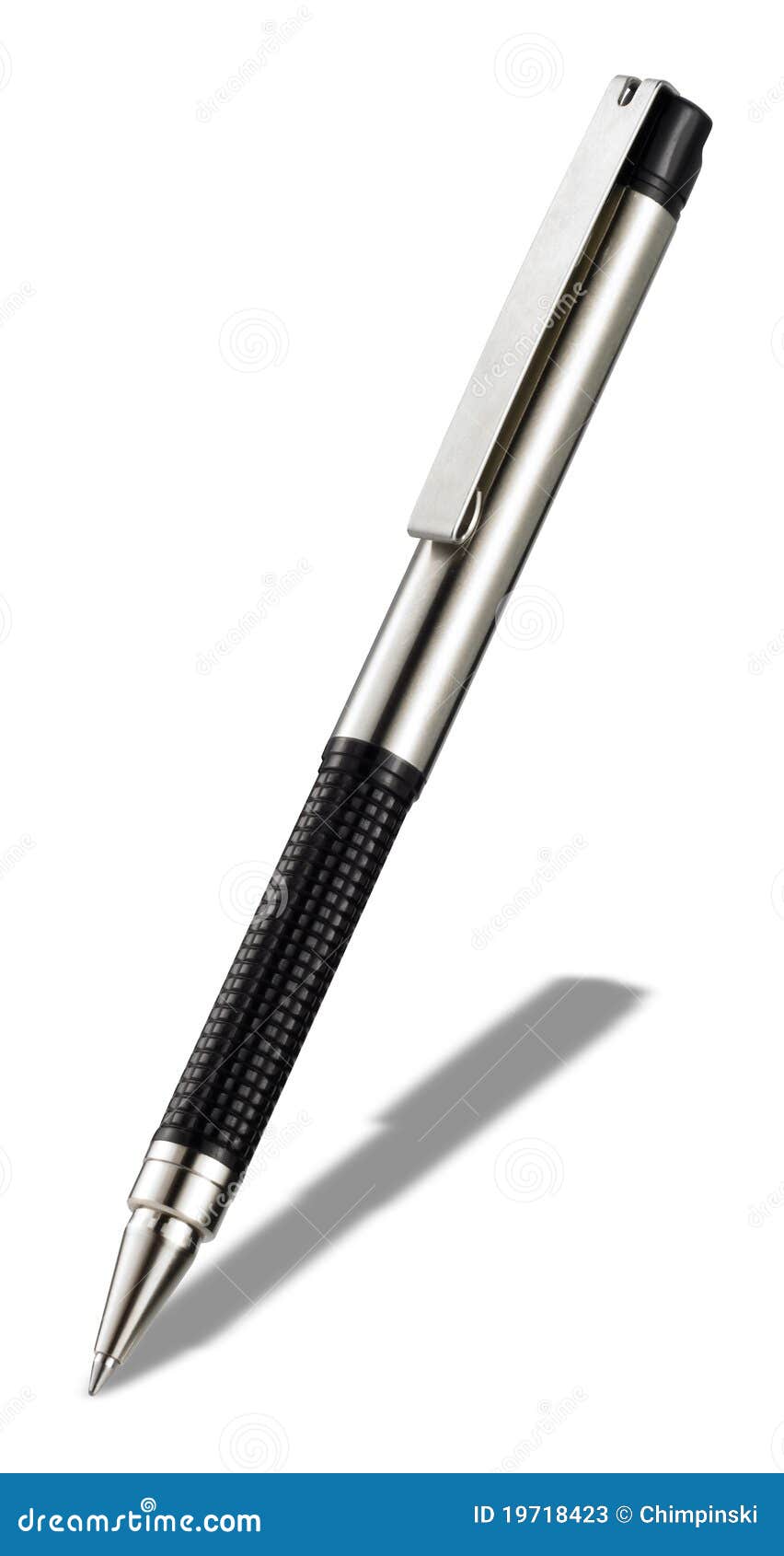 Pluma imagen de archivo. Imagen de metal, pluma, blanco - 19718423