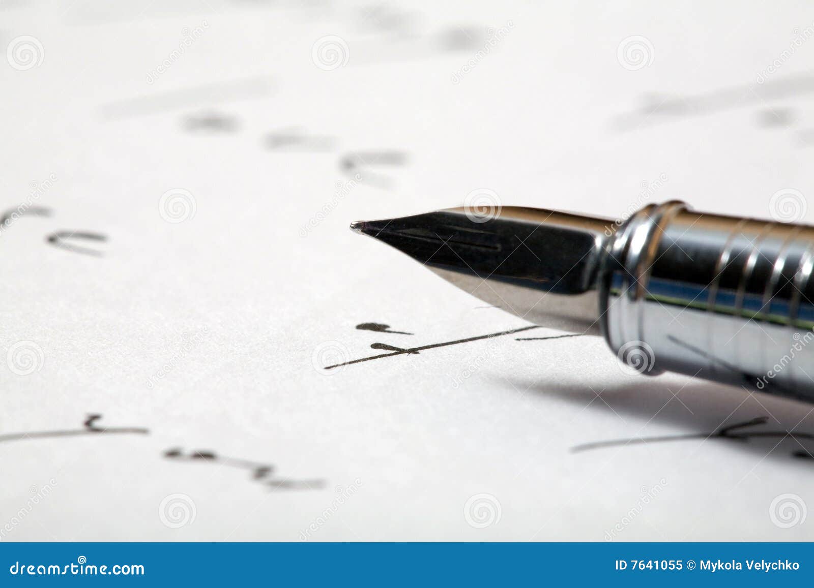 Pluma imagen de archivo. Imagen de tinta, imagen, palabra - 7641055