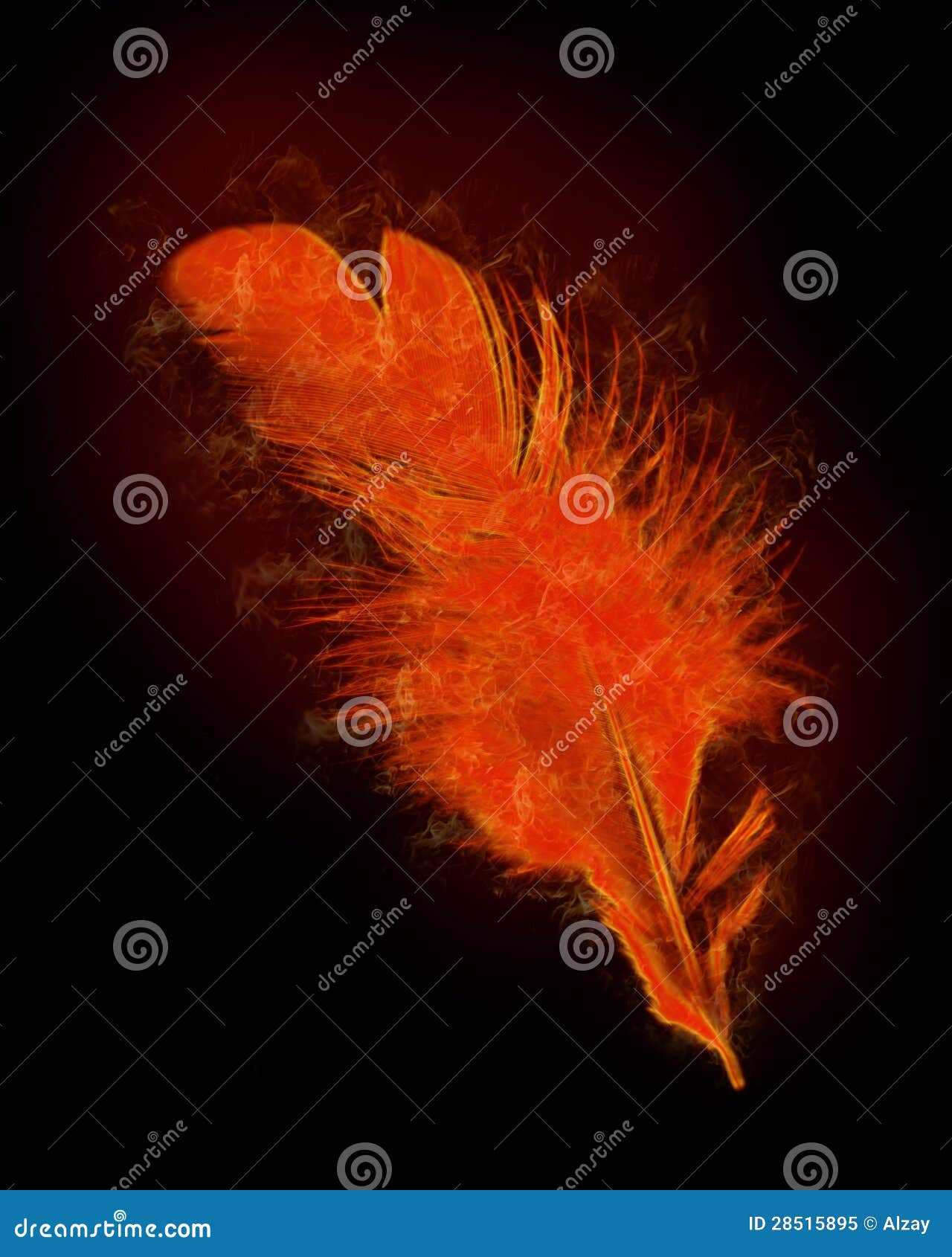 Pluma ardiente stock de ilustración. Ilustración de infierno - 28515895