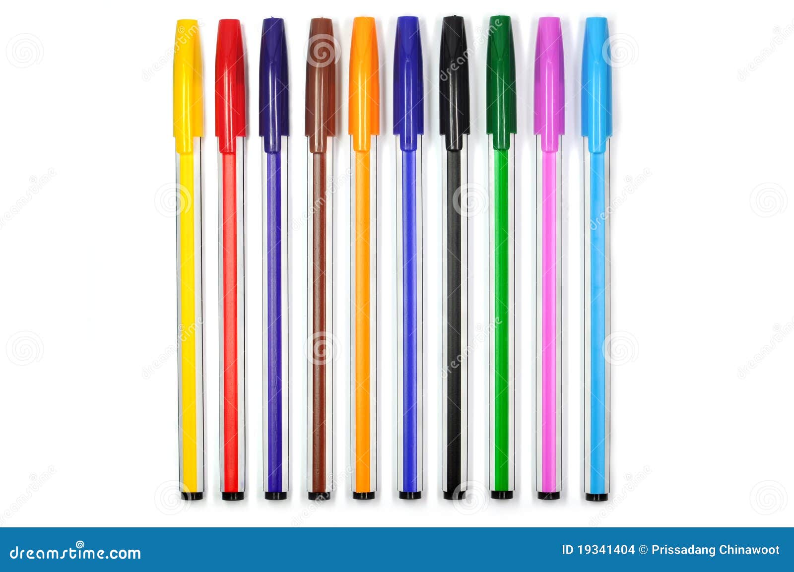 Pluma del color foto de archivo. Imagen de escuela, oficina - 19341404